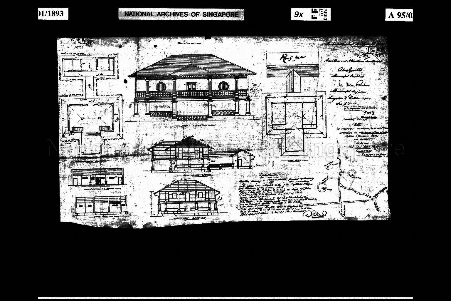 PLAN OF PROPOSED ALTERATIONS AND ADDITIONS ATTACHED TO THE