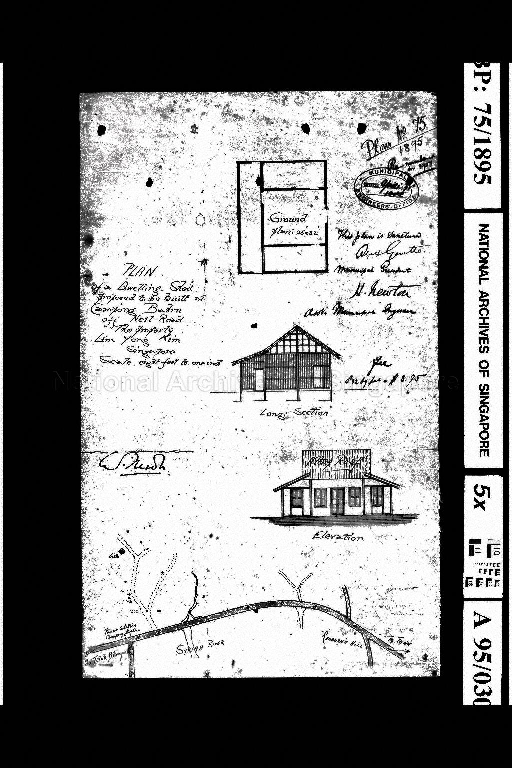 PLAN OF A DWELLING SHED