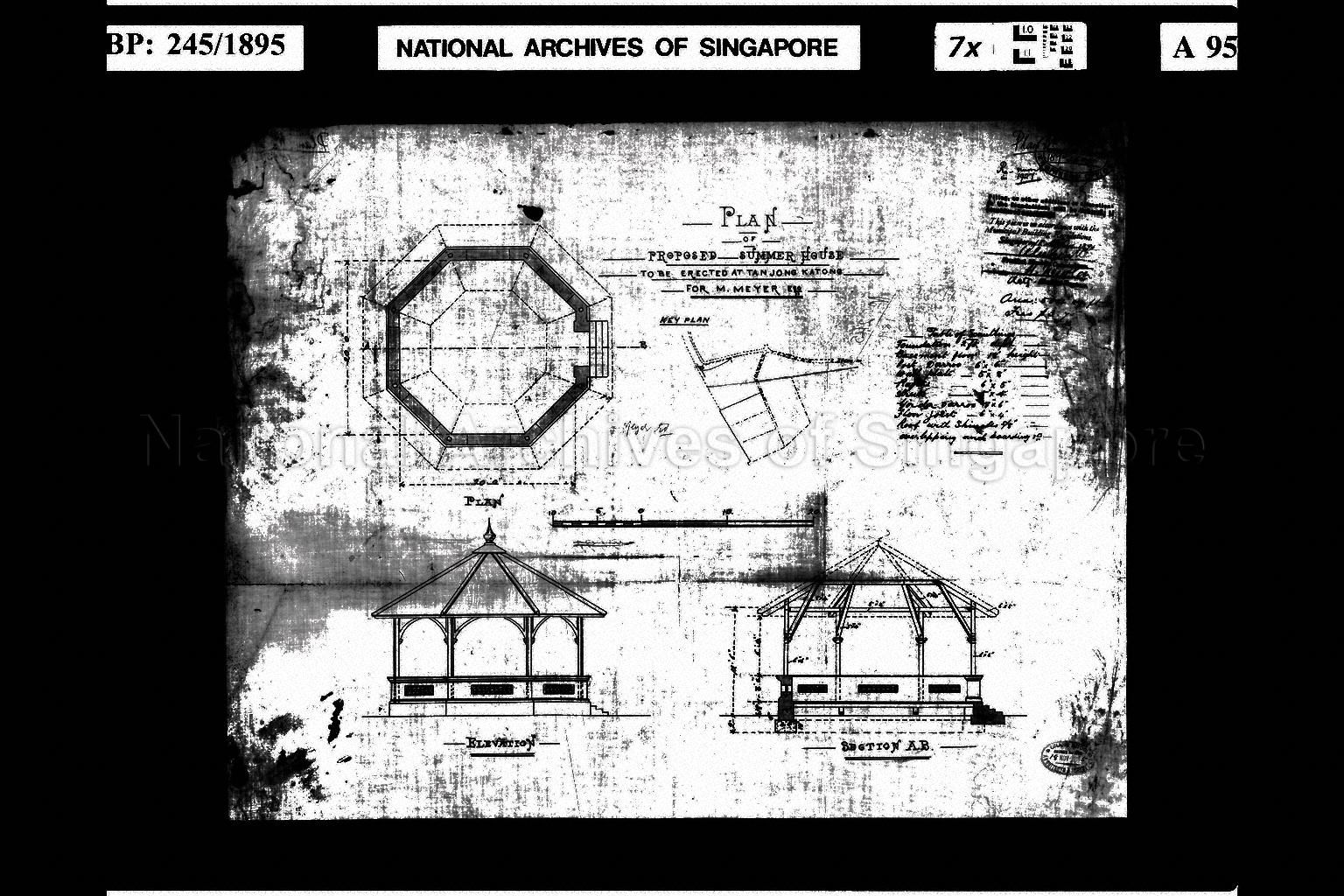 PLAN OF PROPOSED SUMMER HOUSE