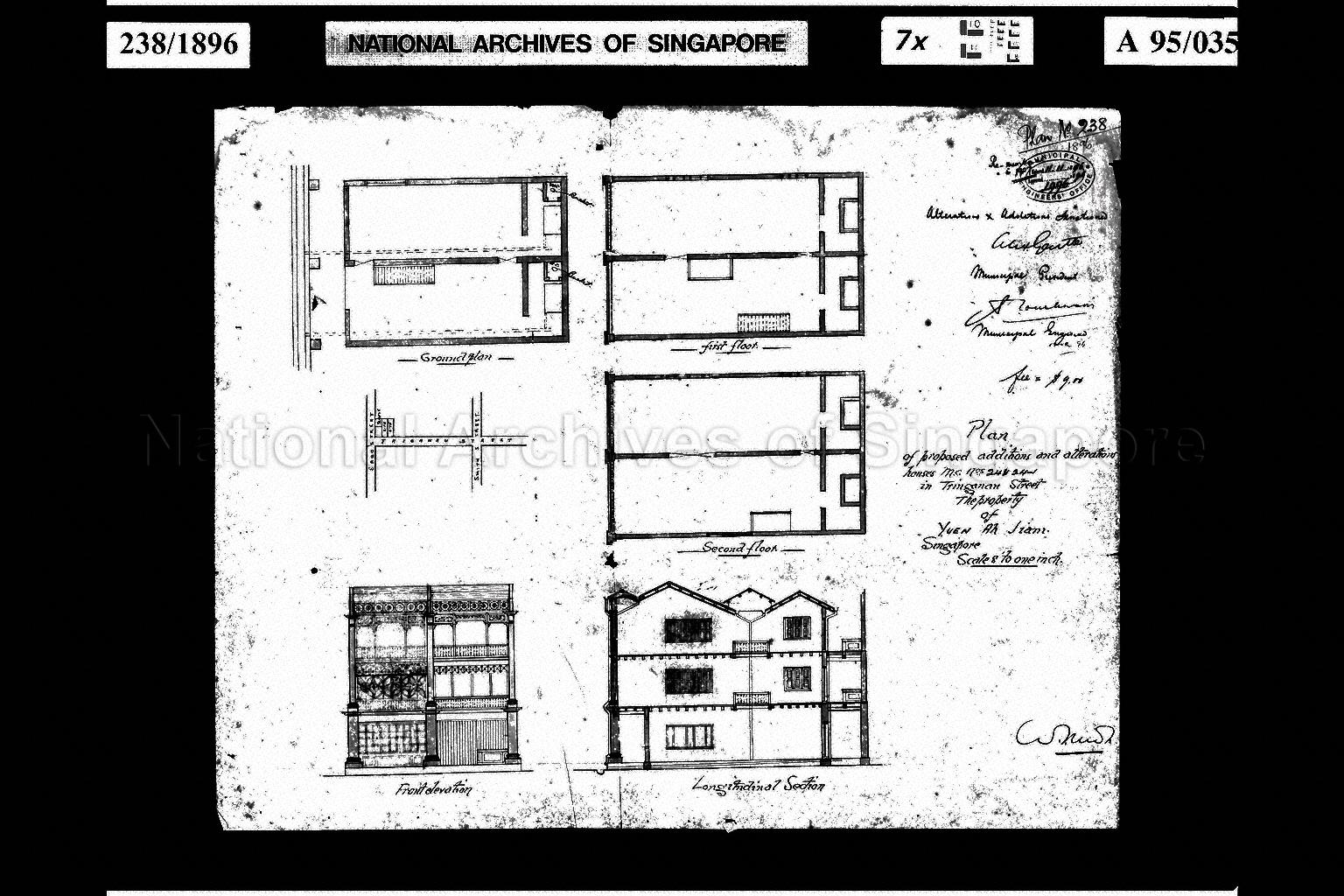 PLAN OF PROPOSED ADDITIONS AND ALTERATIONS TO HOUSES