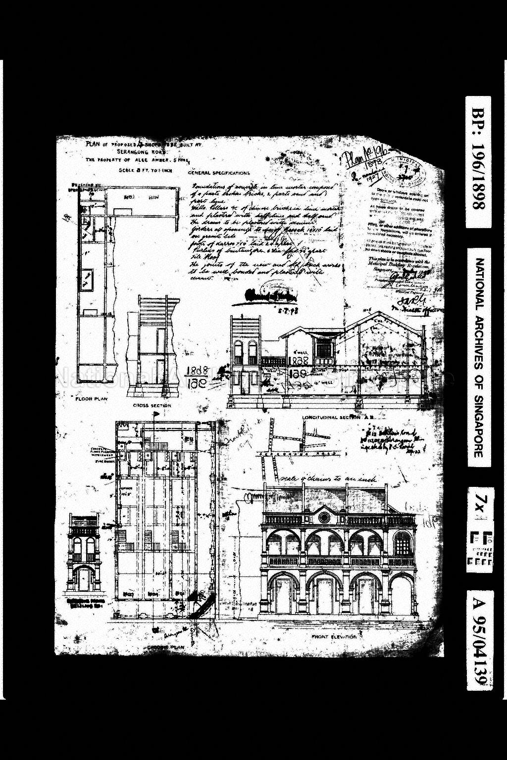 PLAN OF PROPOSED 4 SHOPS