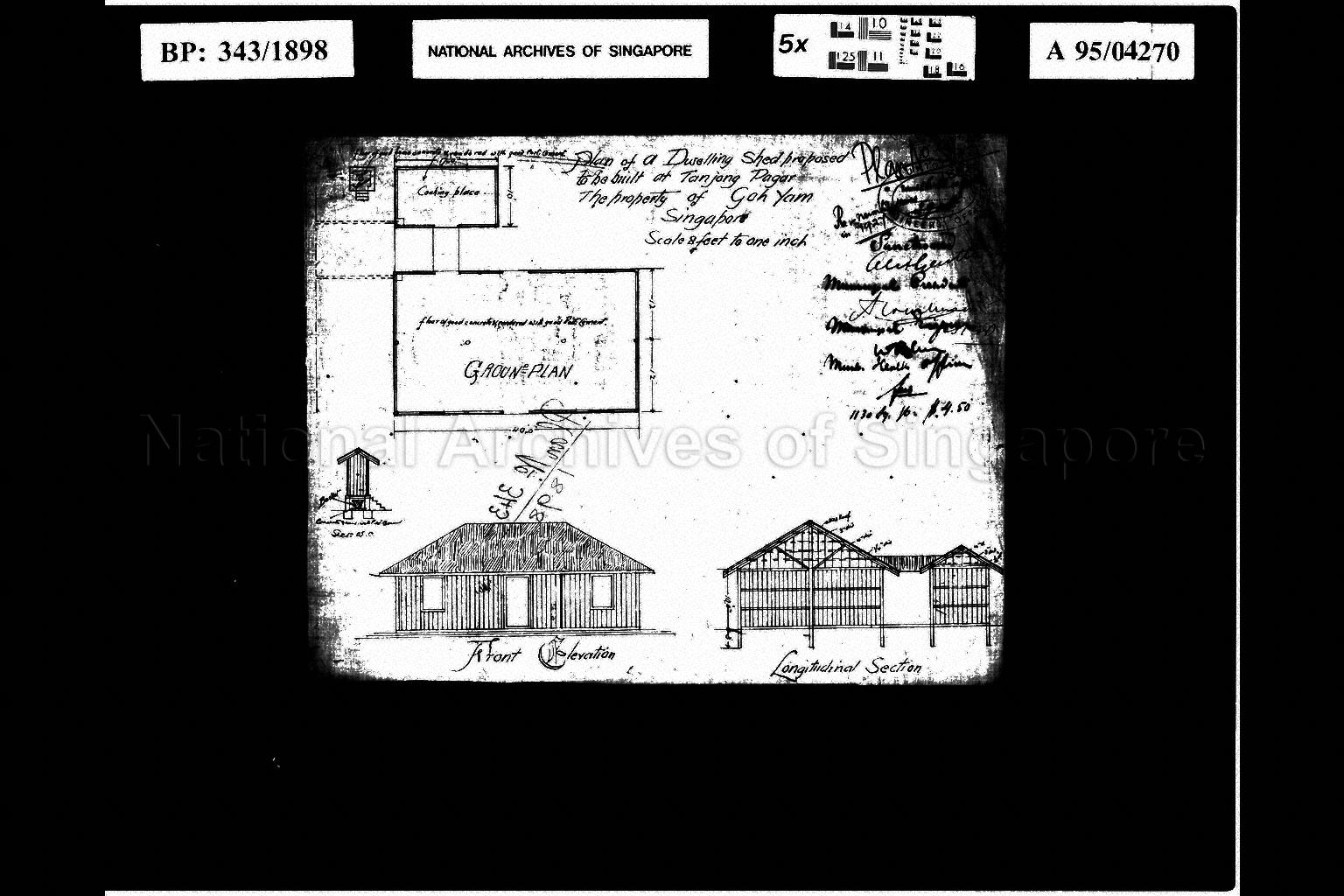 PLAN OF A DWELLING SHED