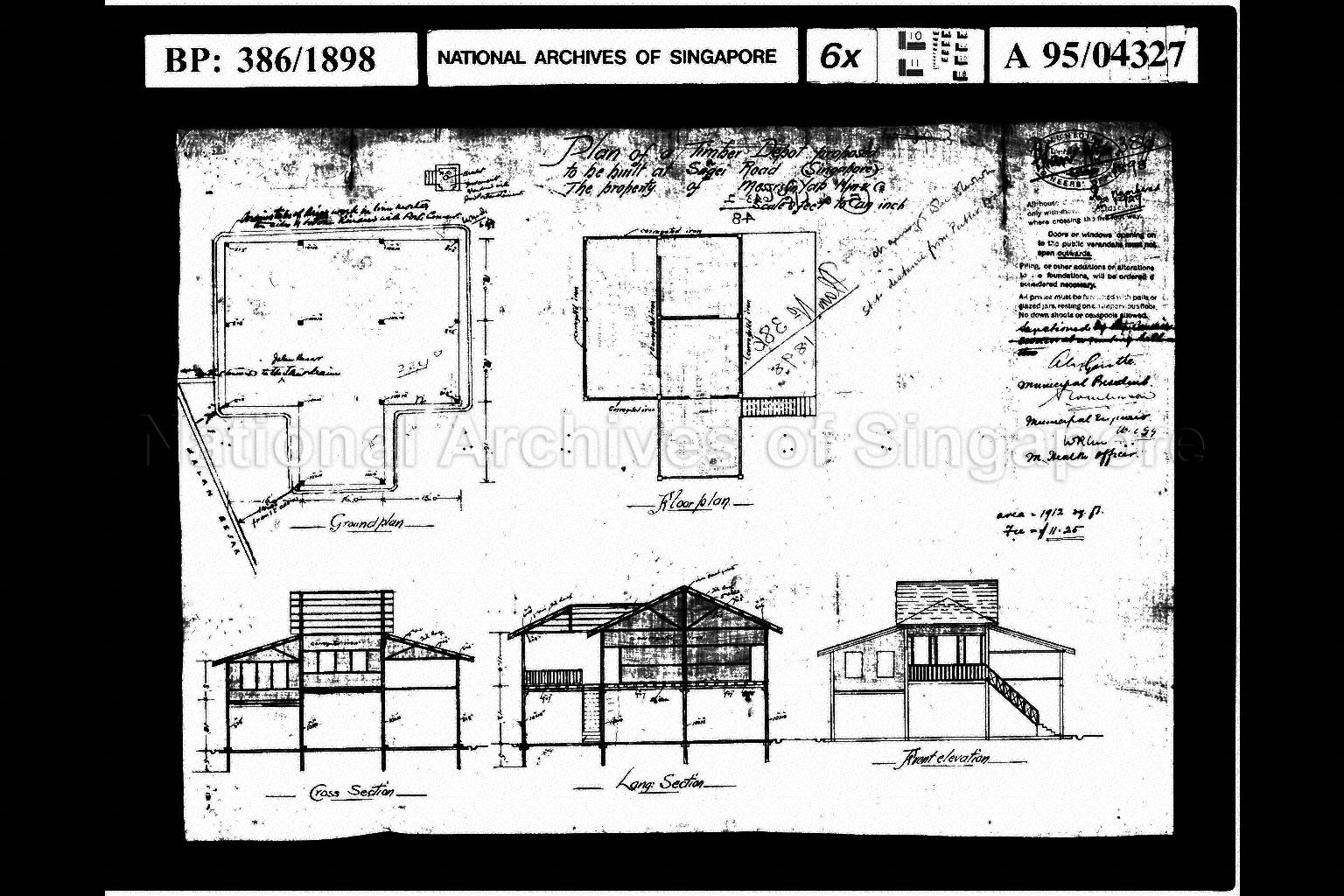 PLAN OF A TIMBER DEPOT