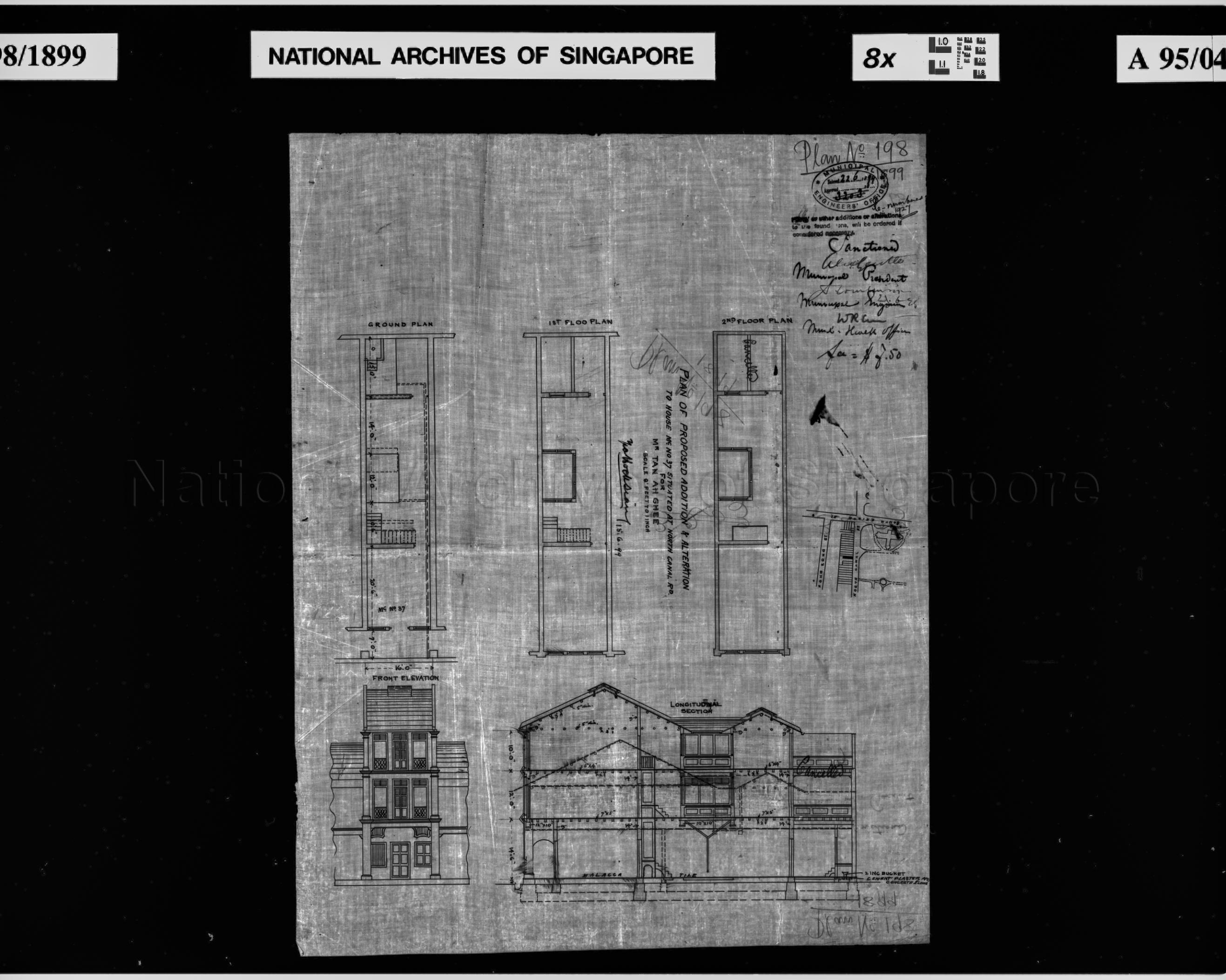 PLAN OF PROPOSED ALTERATIONS AND ADDITIONS TO HOUSE
