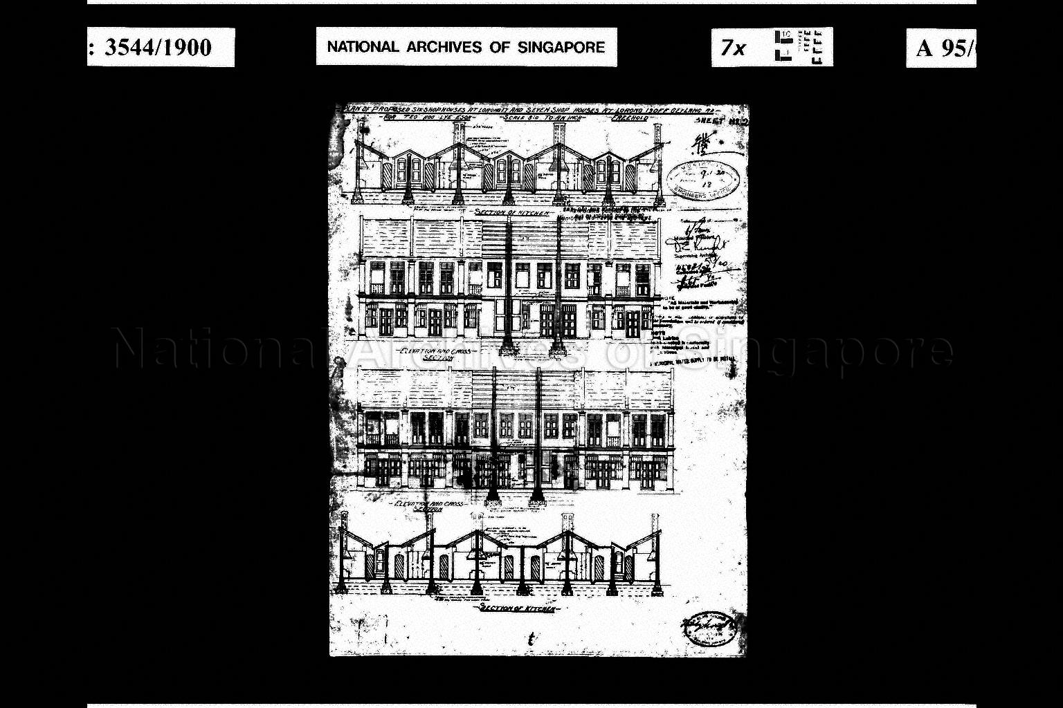 PLAN OF PROPOSED 6 SHOPHOUSES AT LORONG 17 & 7 SHOPHOUSES AT