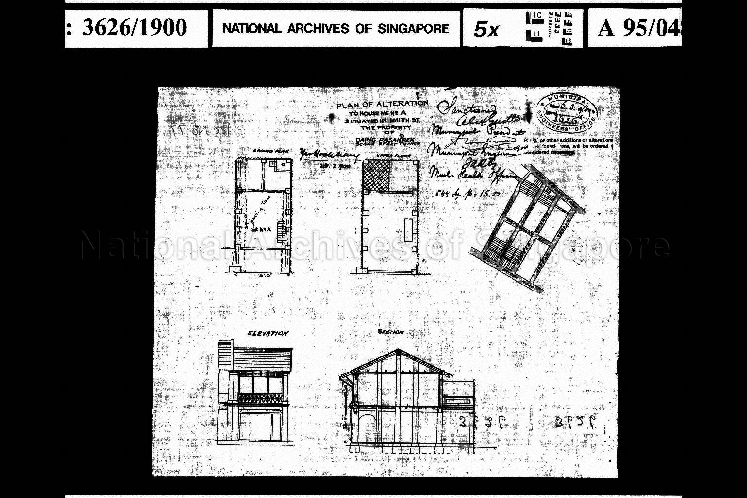 PLAN OF ALTERATION TO HOUSE