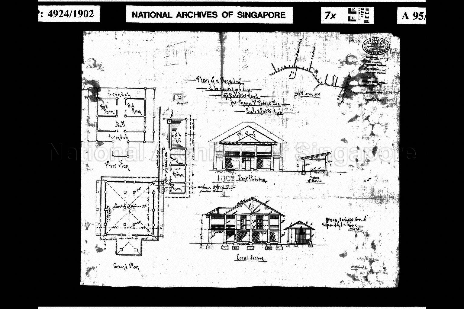 TEMPORARY MOSQUE, SITE PLAN (RELATED TO PLAN NUMBER 4929/