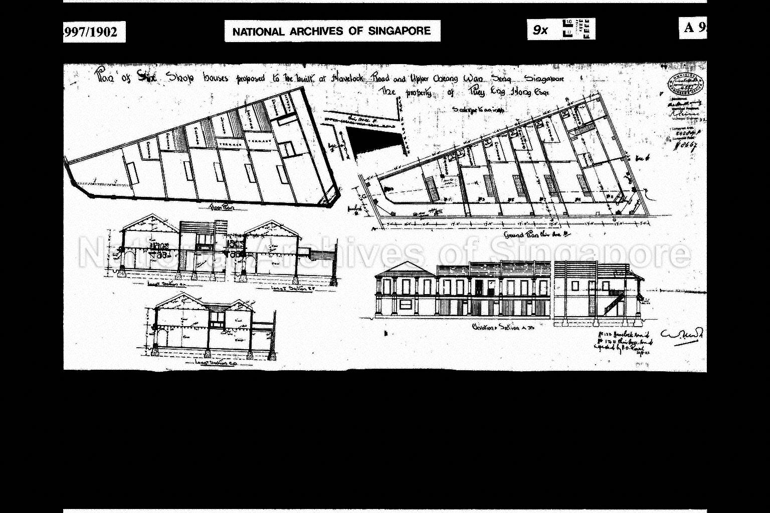6 SHOP HOUSES - SITE PLAN