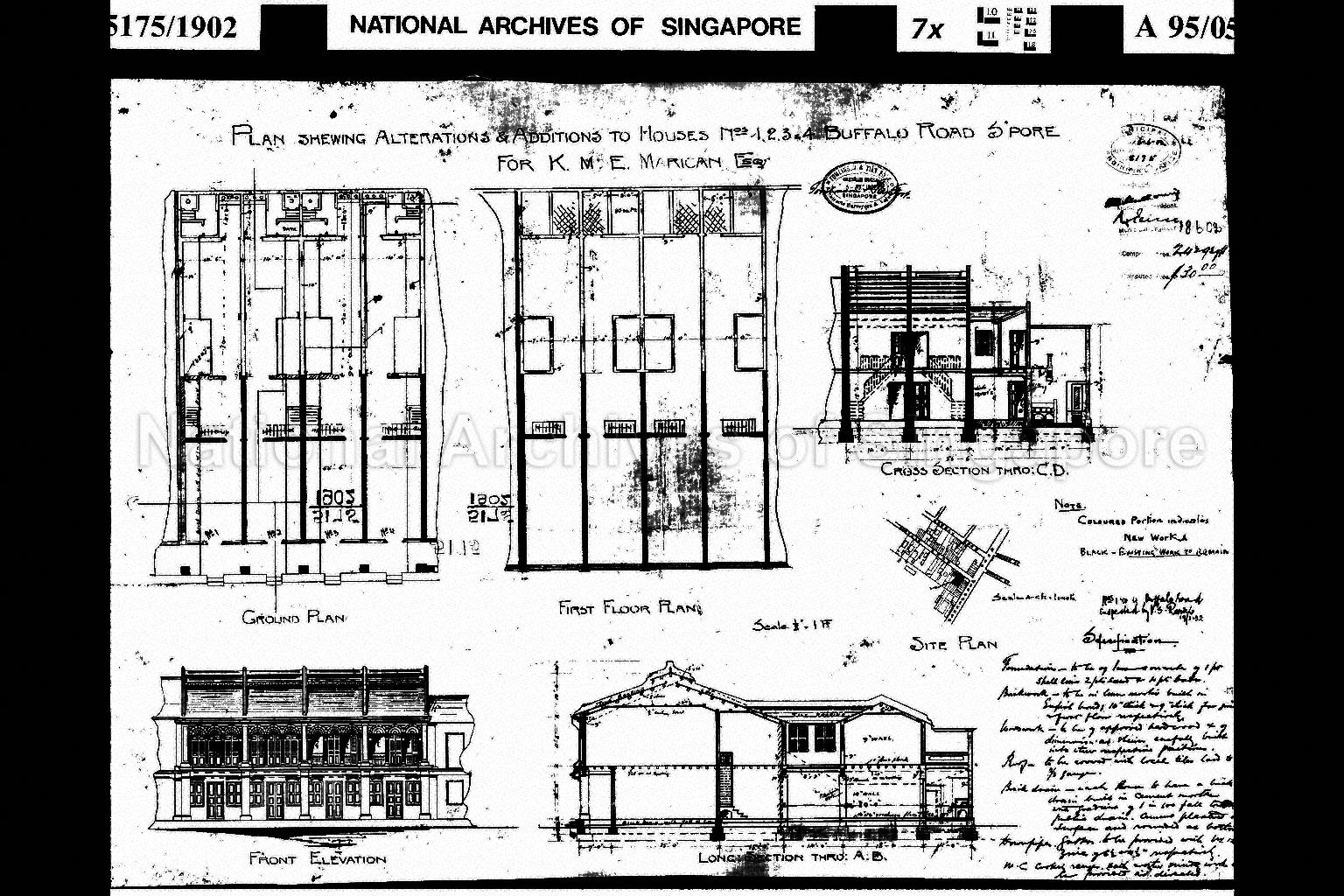 ADDITIONS AND ALTERATIONS TO HOUSES - FLOOR PLANS, ELEVATION