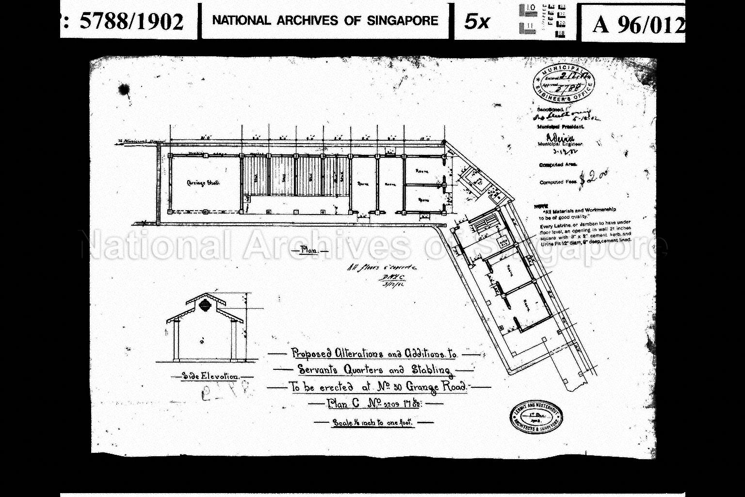 ALTERATIONS AND ADDITIONS TO SERVANTS QUARTERS AND STABLING