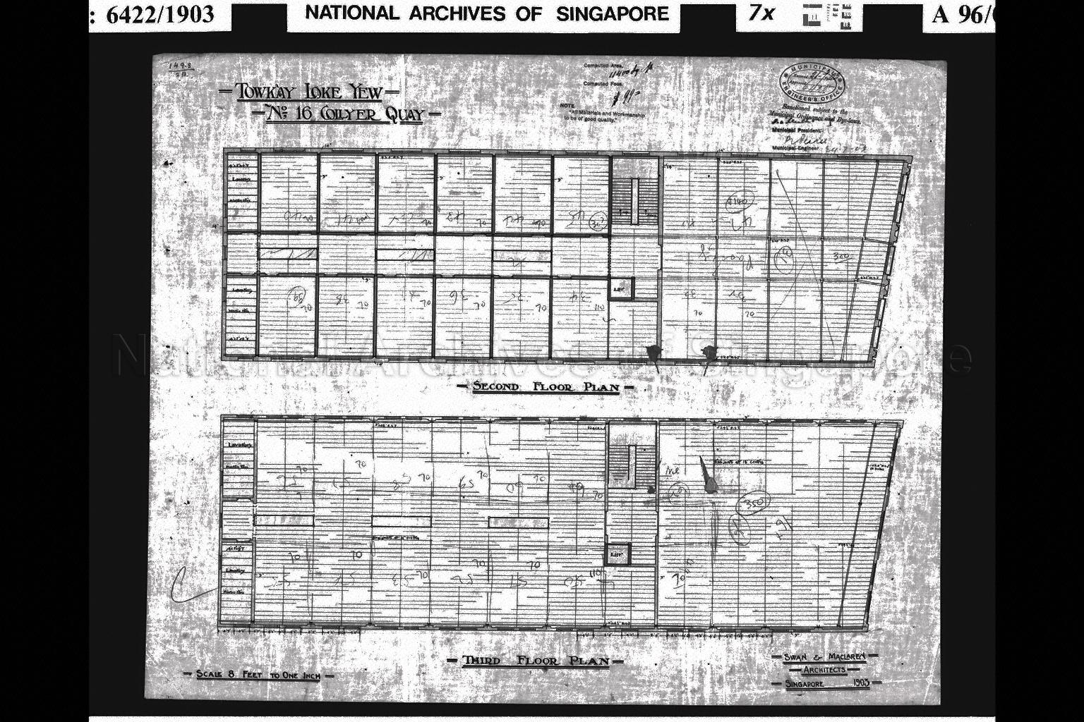 BUILDING AT 16 COLLYER QUAY (SECOND AND THIRD FLOOR PLAN)