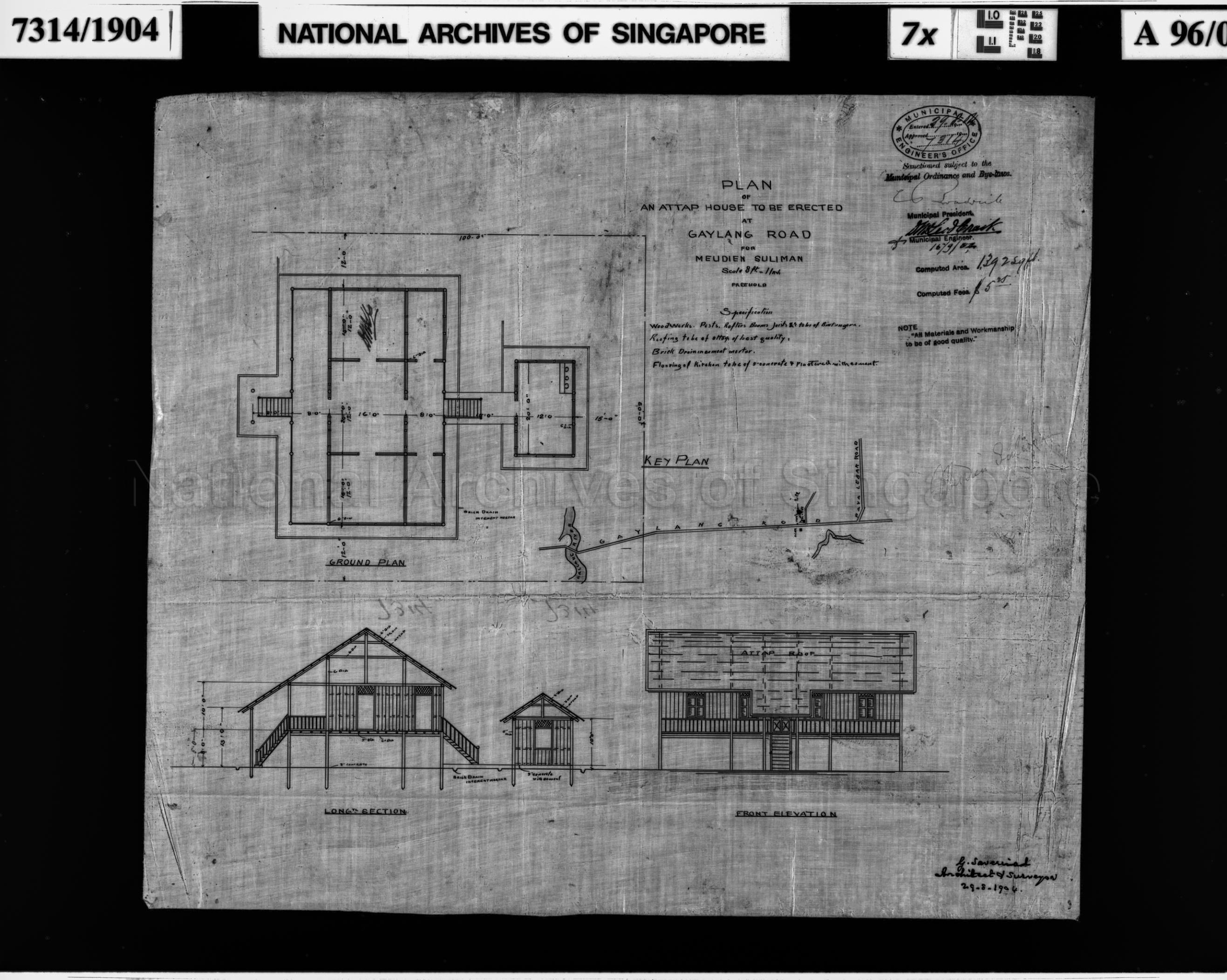 ATTAP HOUSE (VISIBLE PLAN NO. AT CENTRE OF PLAN)