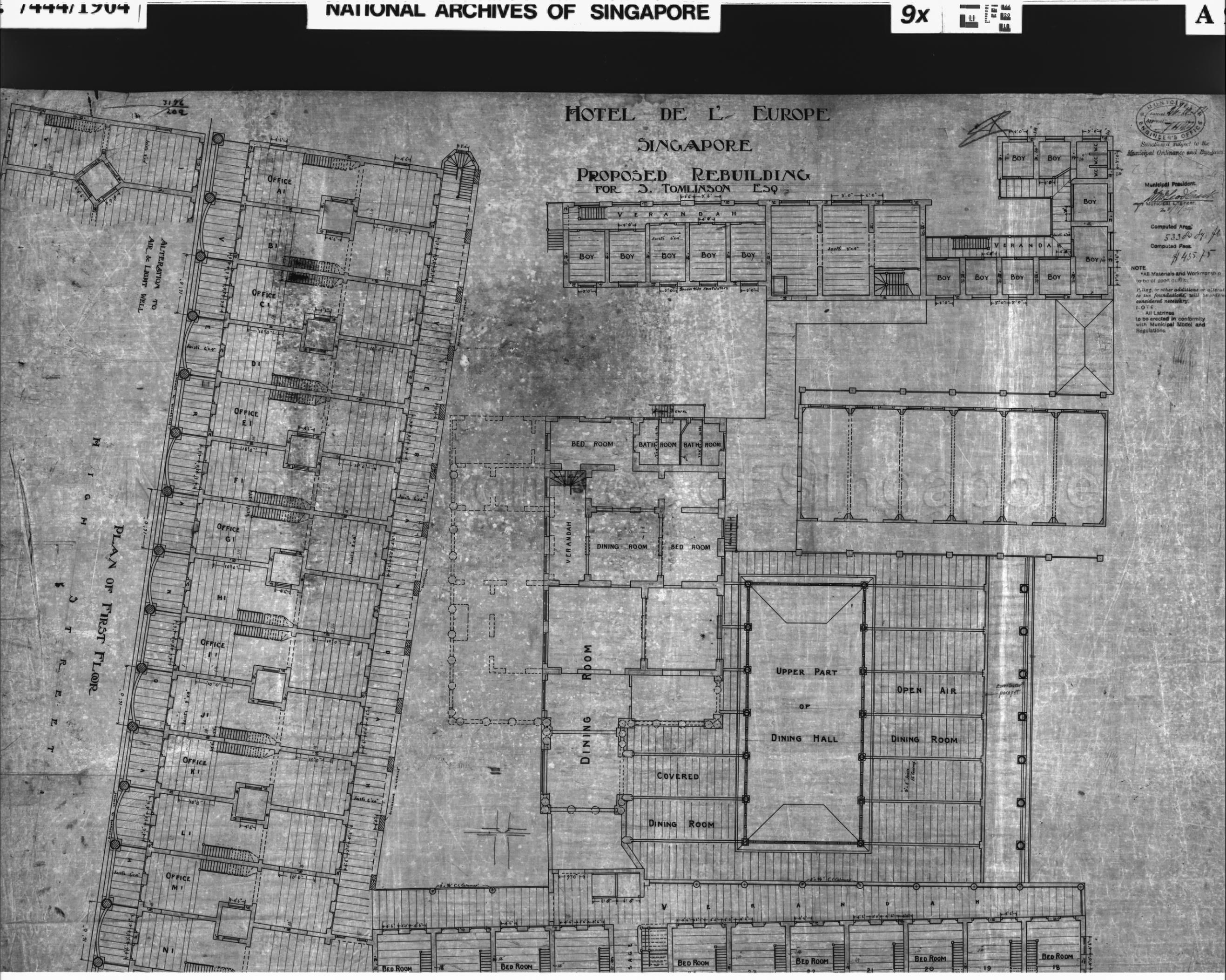 REBUILDING (FIRST FLOOR PLAN)