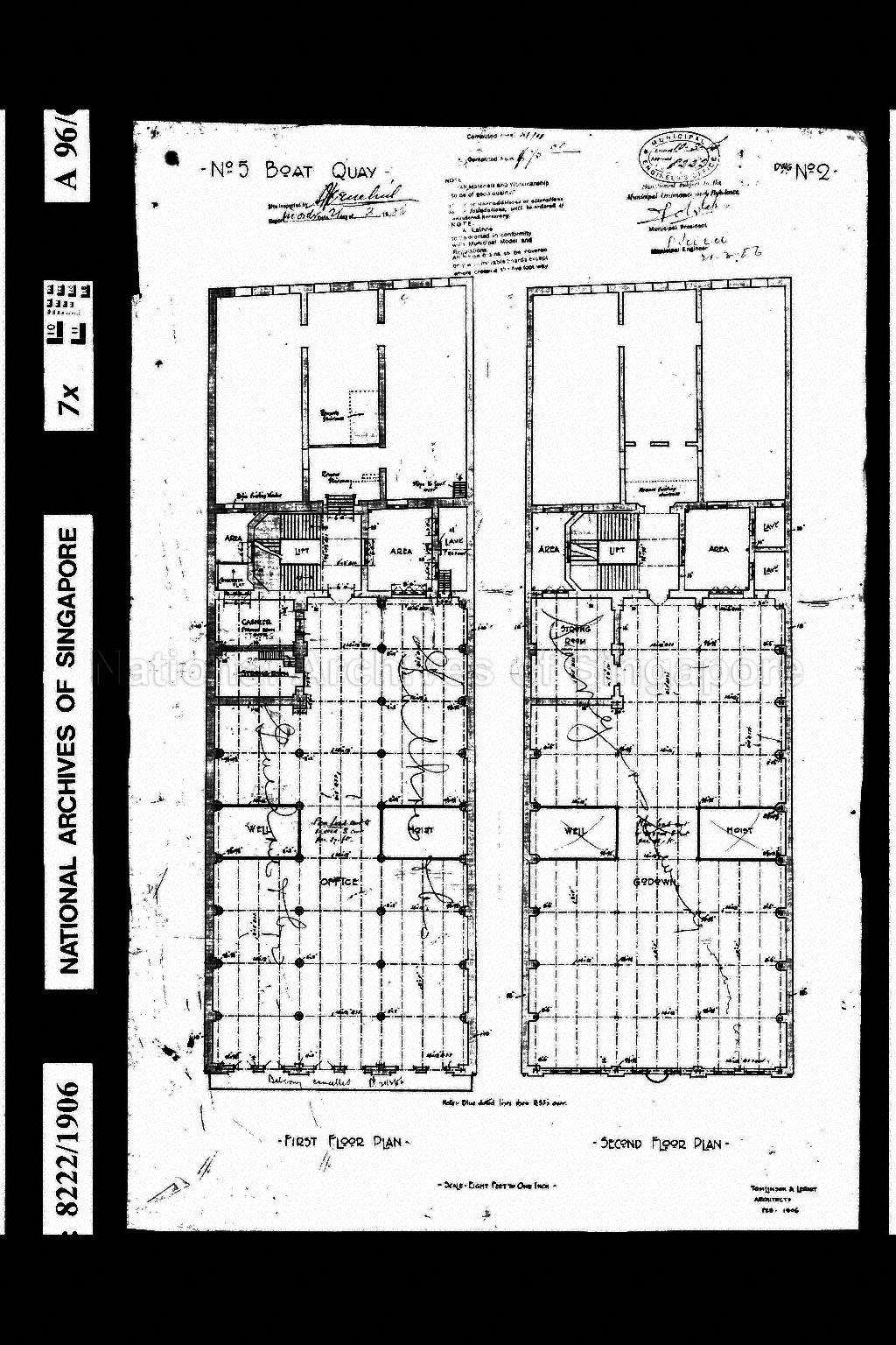 NO.5 BOAT QUAY (FIRST AND SECOND FLOOR PLAN)