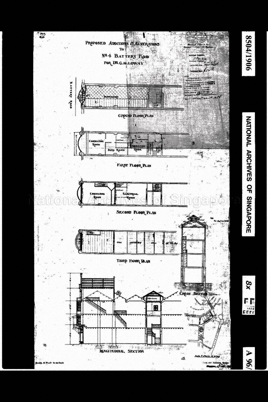 ADDITIONS AND ALTERATIONS TO 4 BATTERY ROAD (FLOOR PLANS AND