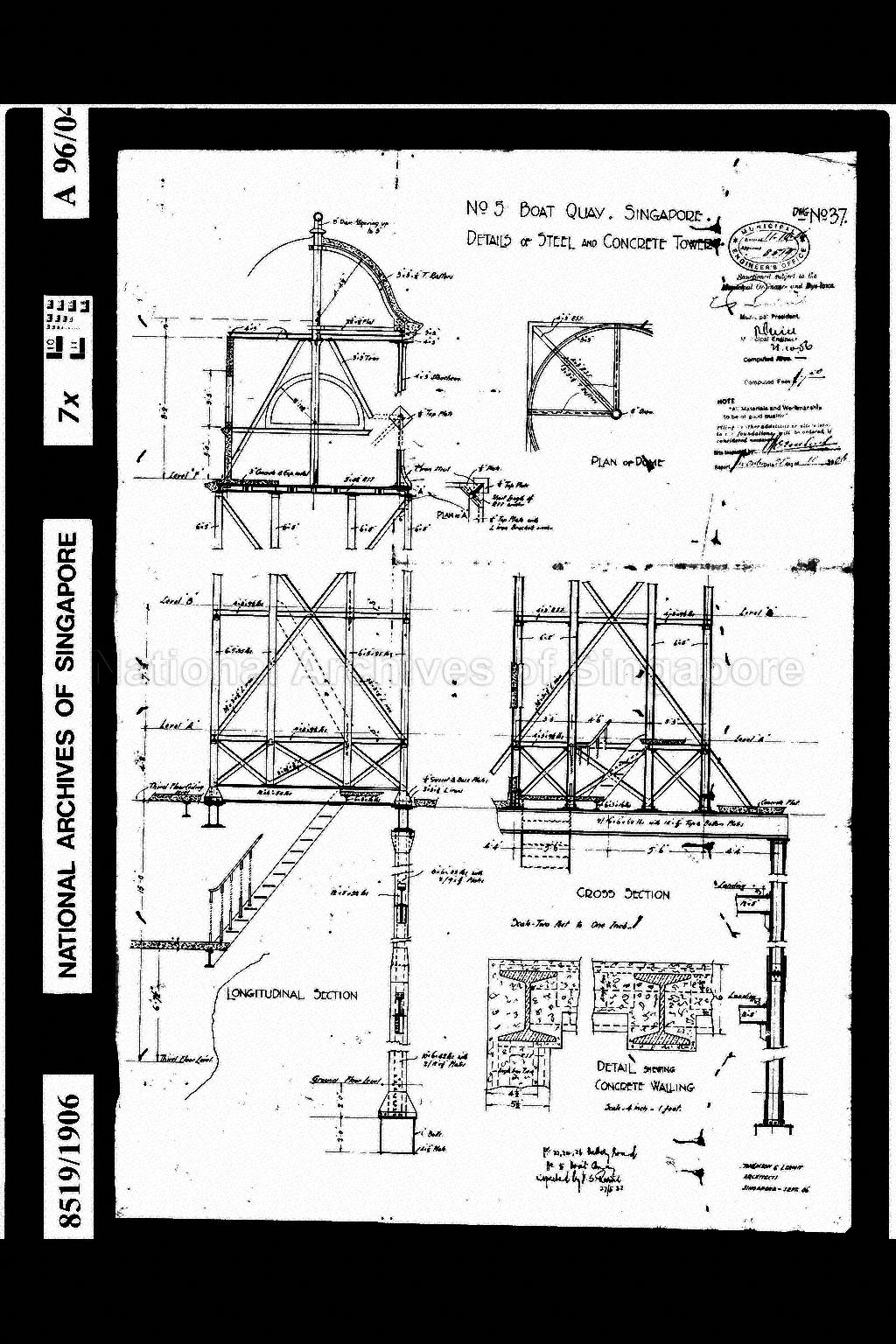 DETAILS OF STEEL AND CONCRETE TOWER