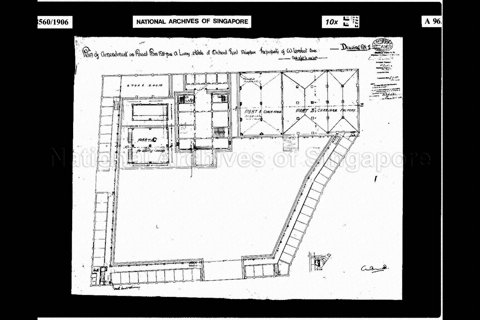 LIVERY STABLE (DRAWING NO.1)