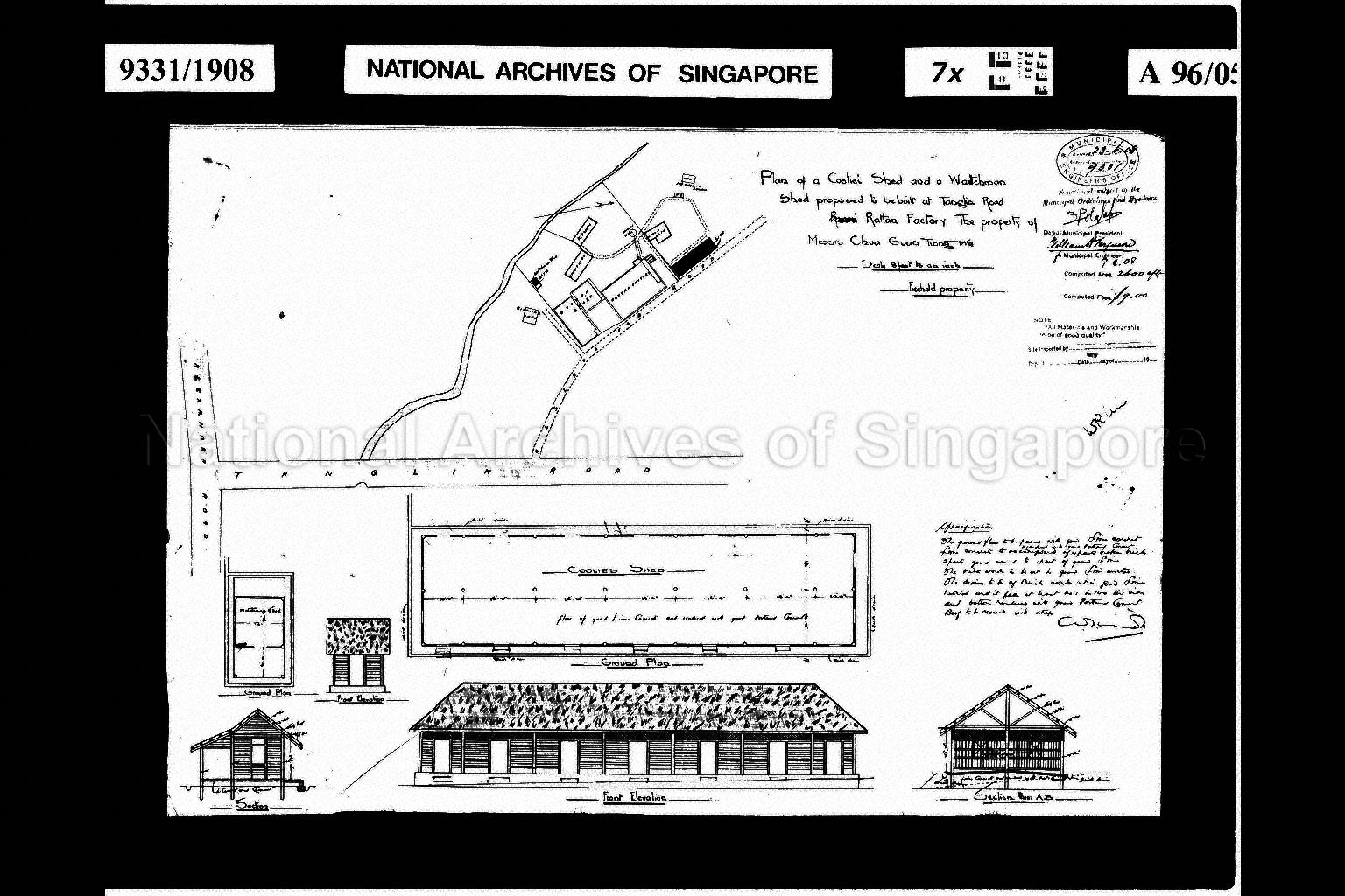 COOLIES SHED & WATCHMAN SHED AT RATTAN FACTORY (SOME MARKS