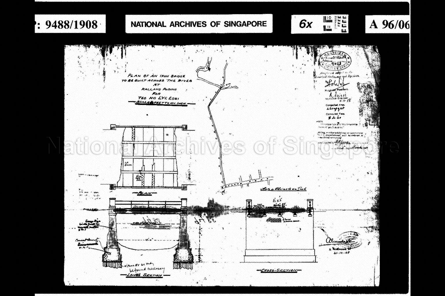 IRON BRIDGE ACROSS RIVER