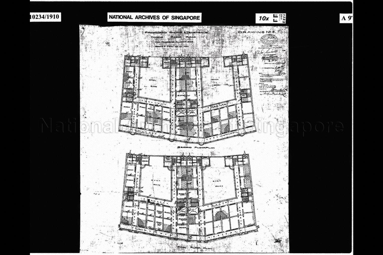 PROPOSED SHOPS & TENEMENTS (DRAWING NO.3)