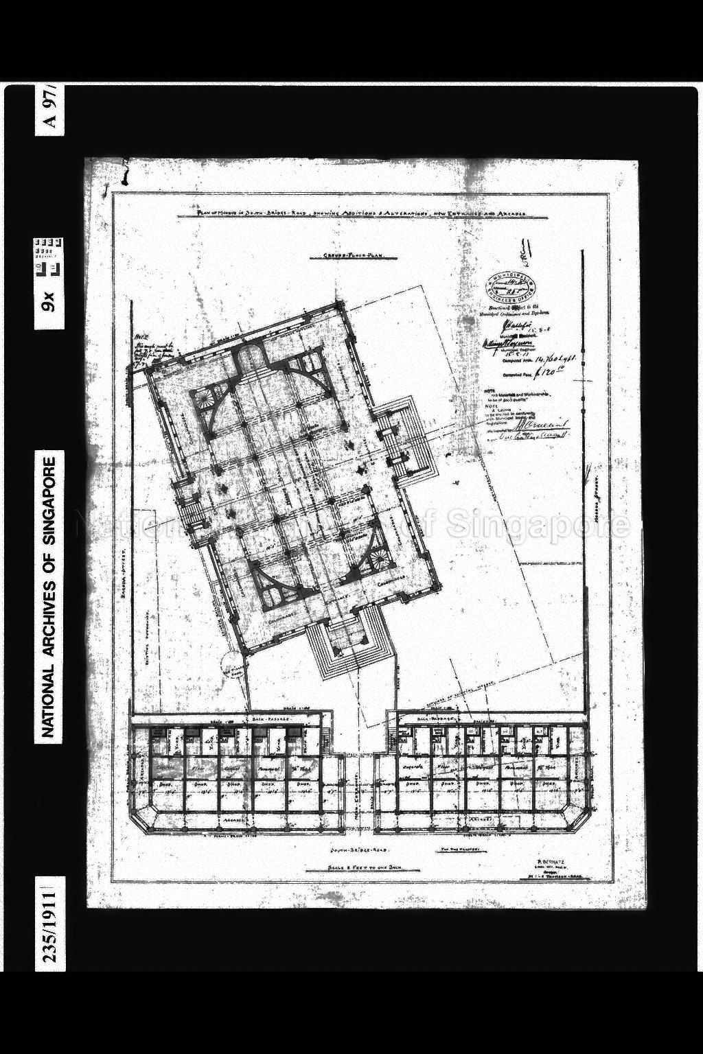 ADDITIONS AND ALTERATIONS TO NEW ENTRANCE AND ARCADES OF