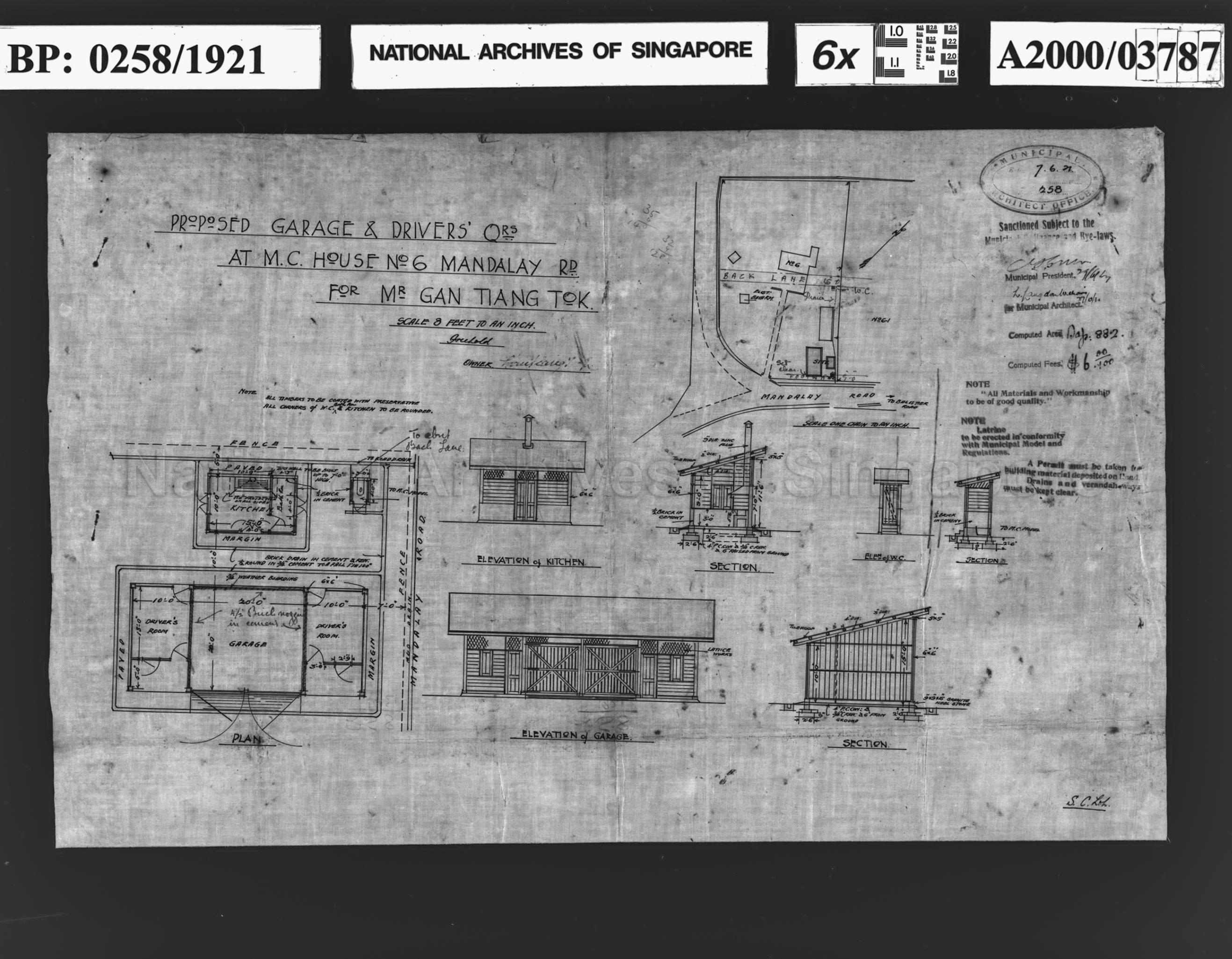 GARAGE AND DRIVERS' QUARTERS