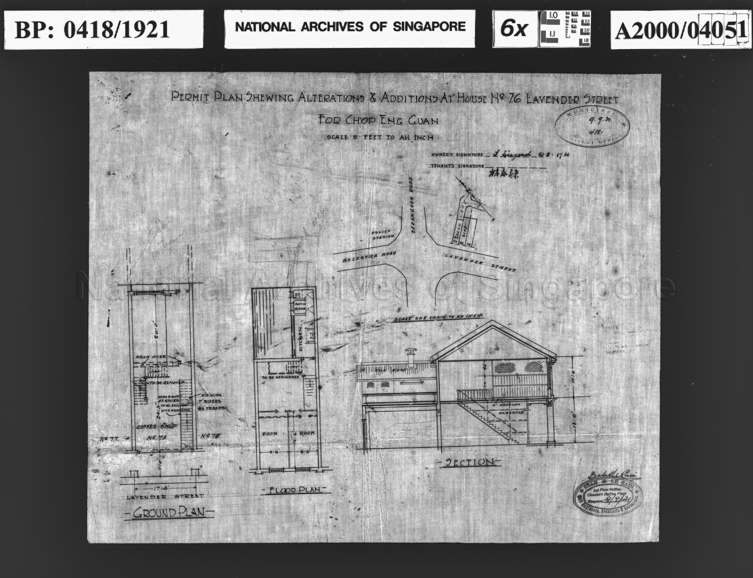 ALTERATIONS AND ADDITIONS TO HOUSE WITH SITE PLAN