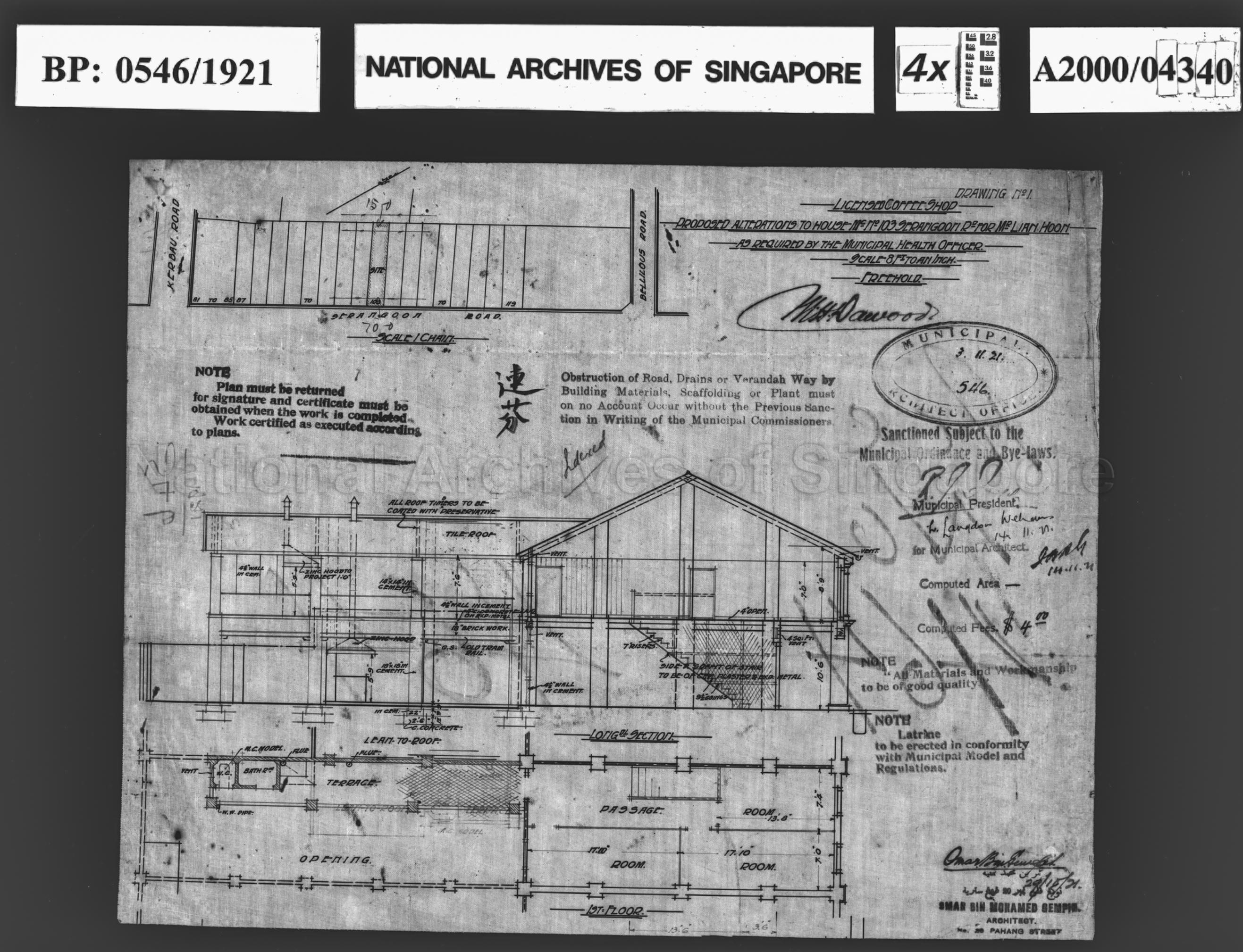 ALTERATIONS TO HOUSE (DRAWING NO.1)