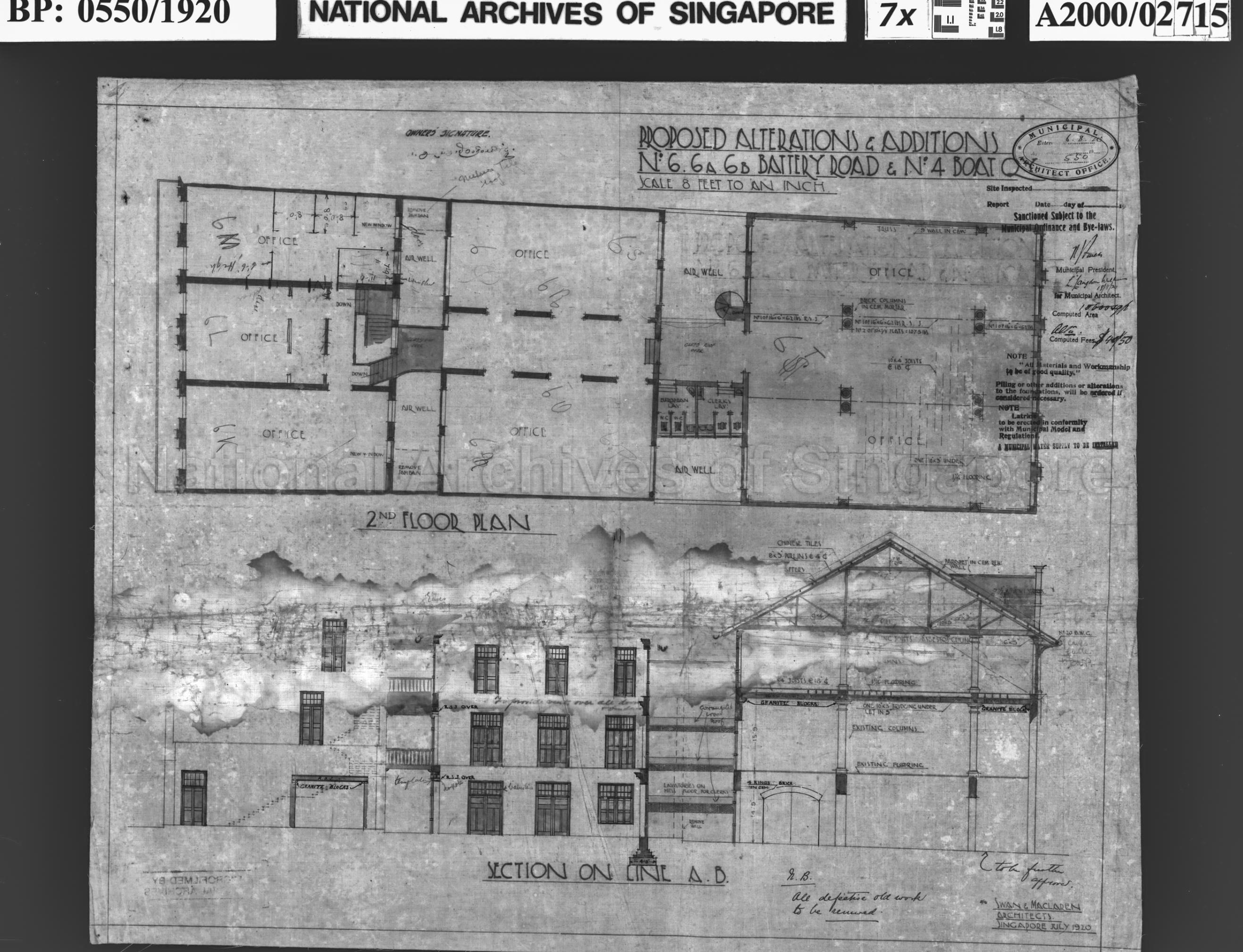 ALTERATIONS AND ADDITIONS TO PREMISES - 2ND FLOOR PLAN AND