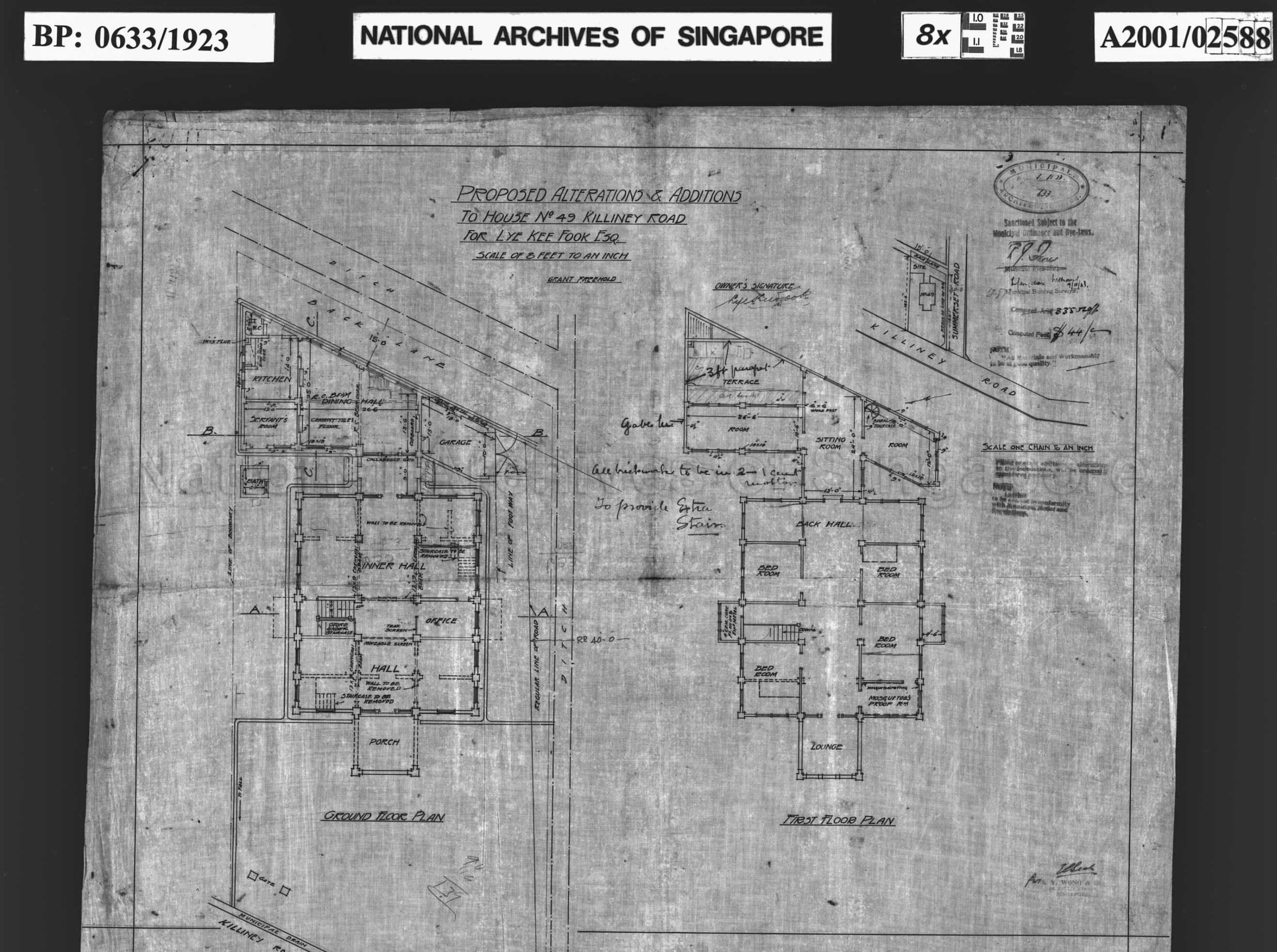 ALTERATIONS AND ADDITIONS TO BUILDING - FLOOR PLANS