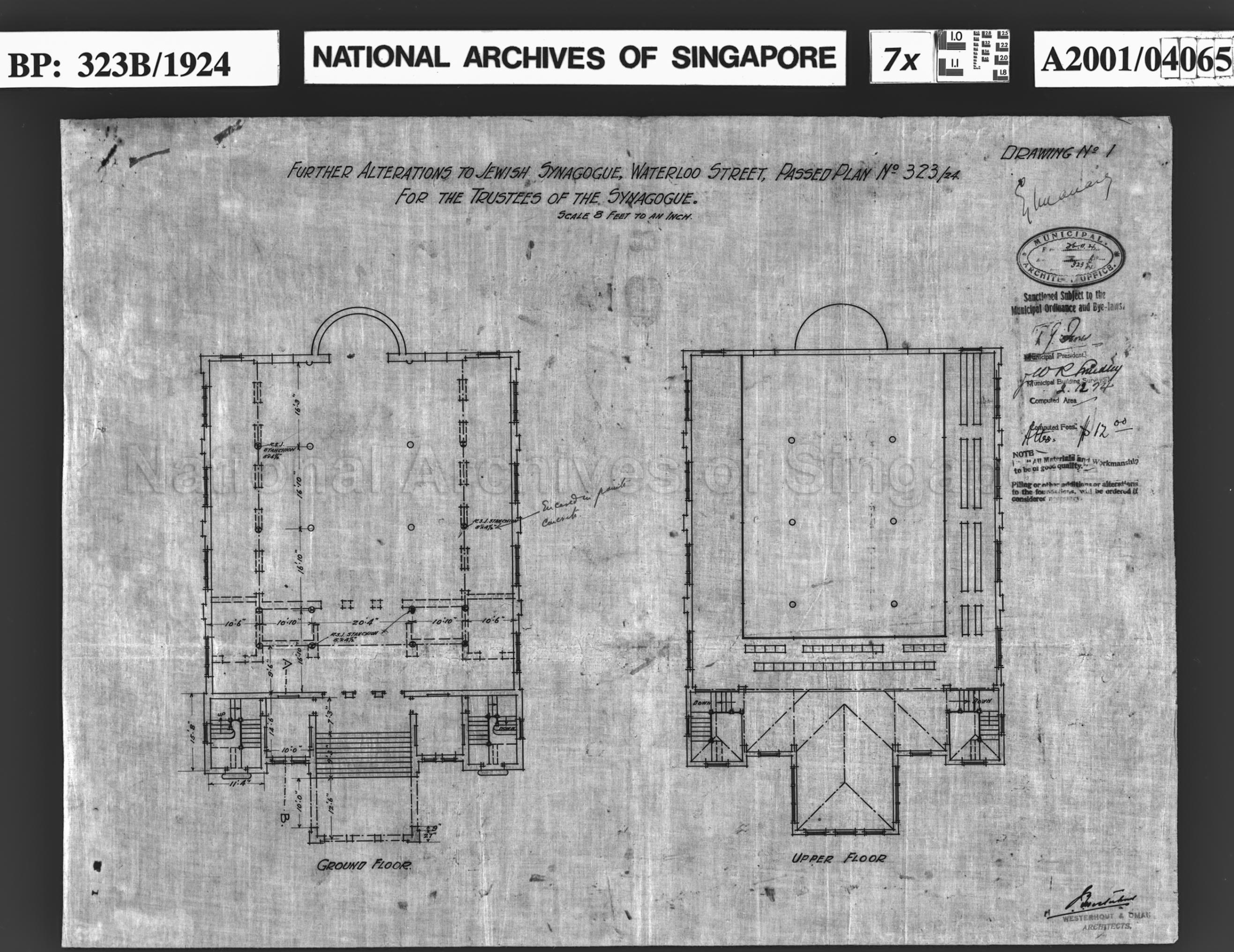FURTHER ALTERATIONS (DRAWING NO.1) (MAGHAIN ABOTH SYNAGOGUE