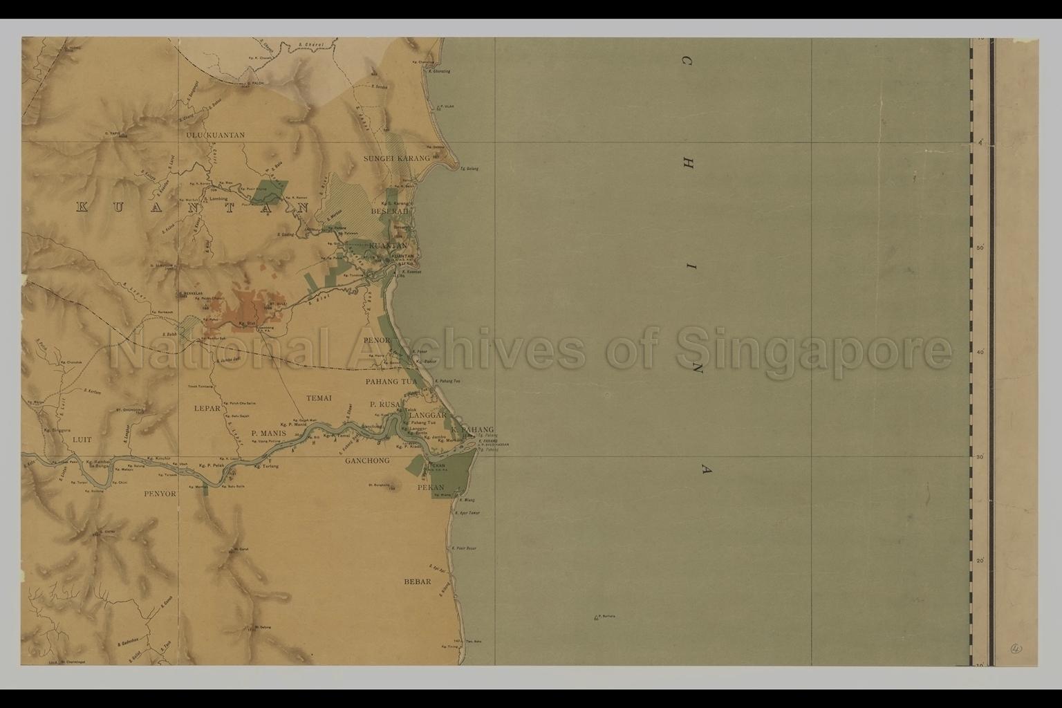 Pahang, Federated Malay States,1912 (Revised with Hills1915)