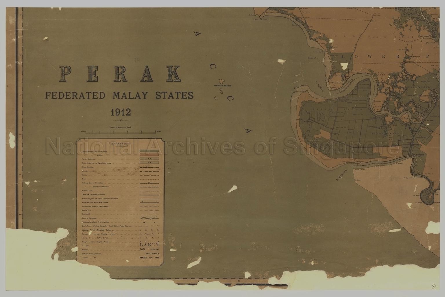 Perak, Federated Malay States,1912