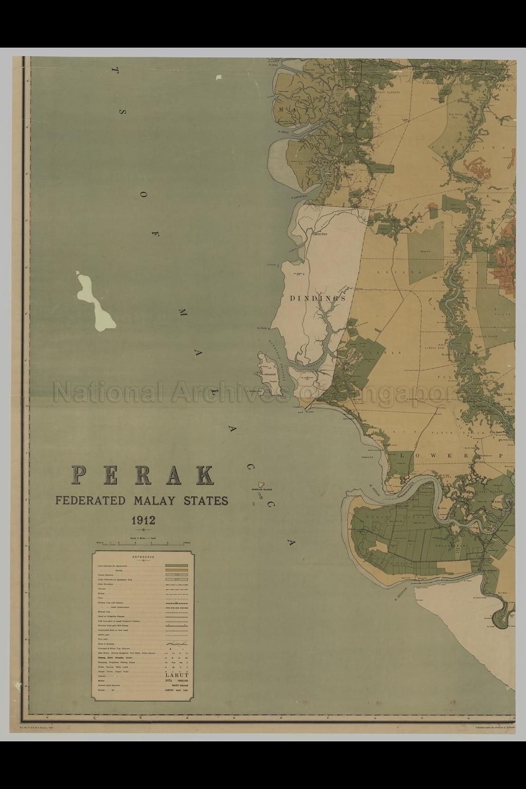 Perak, Federated Malay States,1912