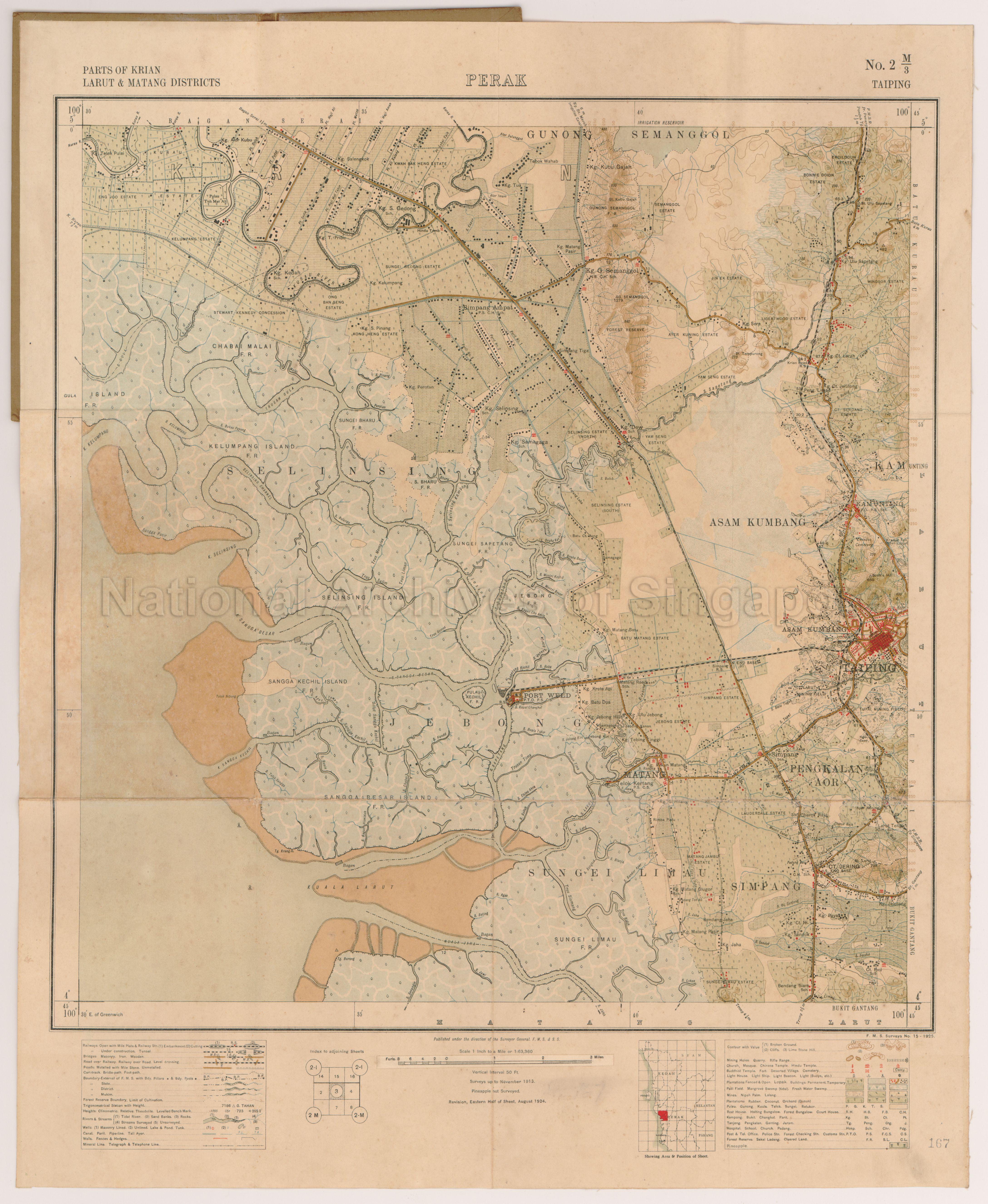Parts of Krian Larut and Matang Districts, Perak, Taiping