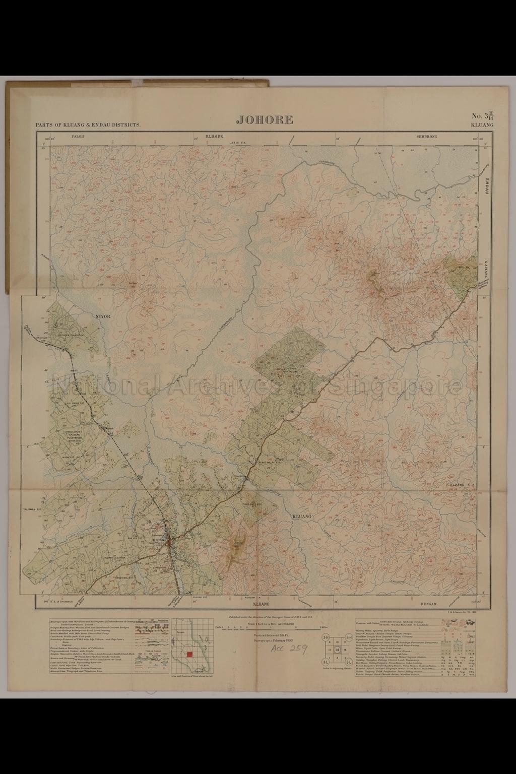 Parts of Kluang and Endau Districts _Kluang. Johore