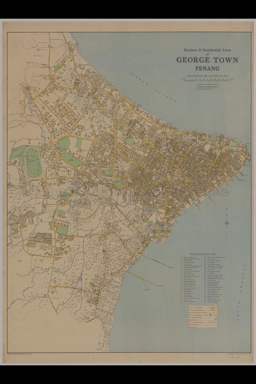 Business and Residential Areas of George Town, Penang