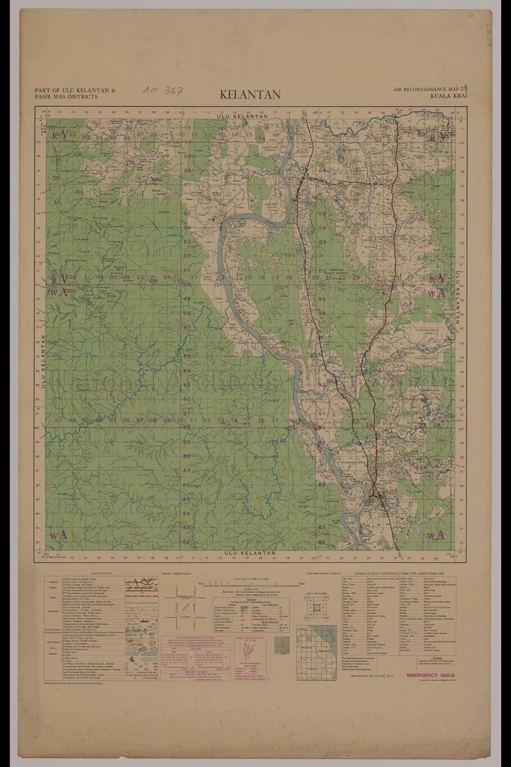 Part of Ulu Kelantan and Pasir Mas Districts, Kelantan,