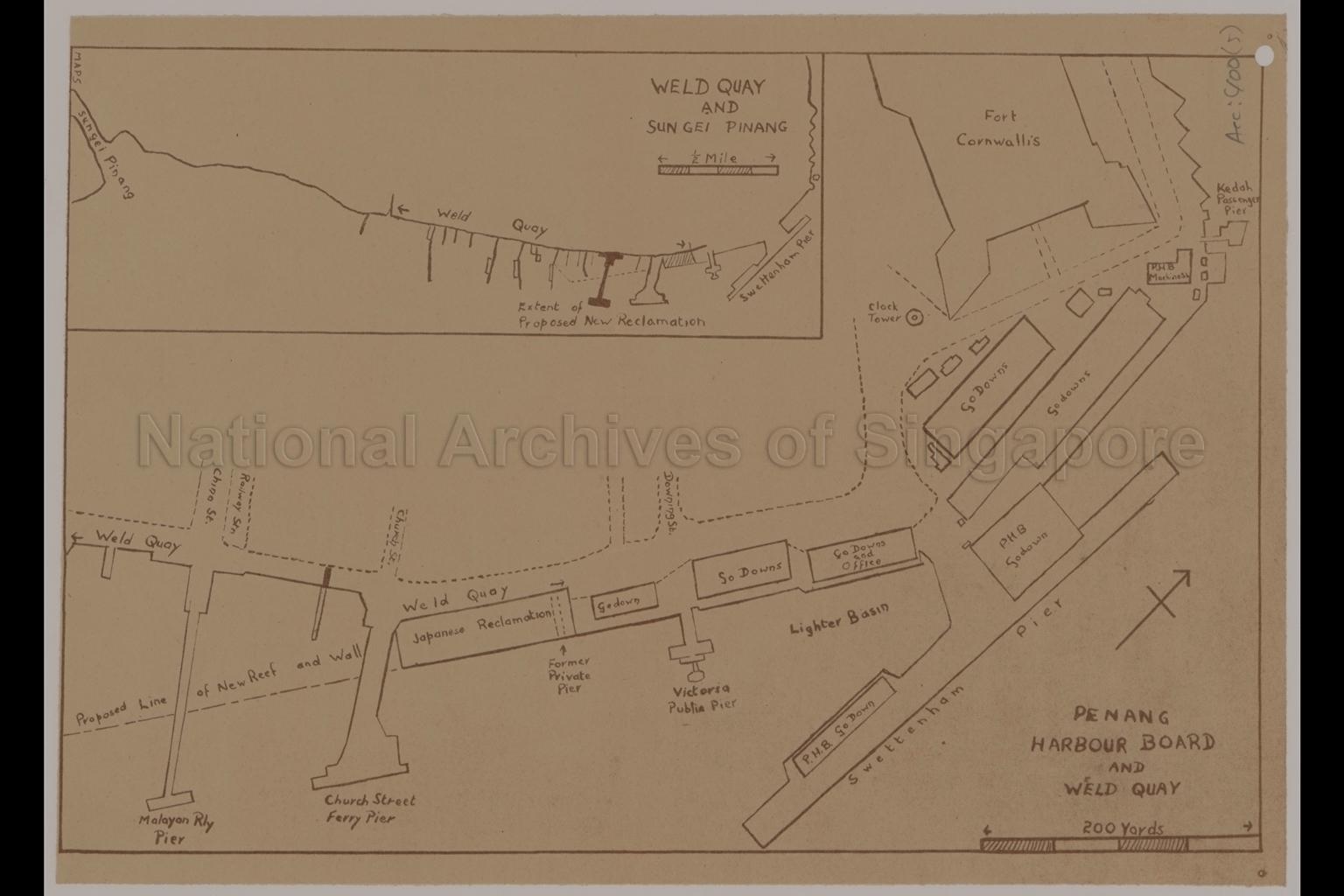 Penang Harbour Board and Weld Quay. Weld Quay and Sungei