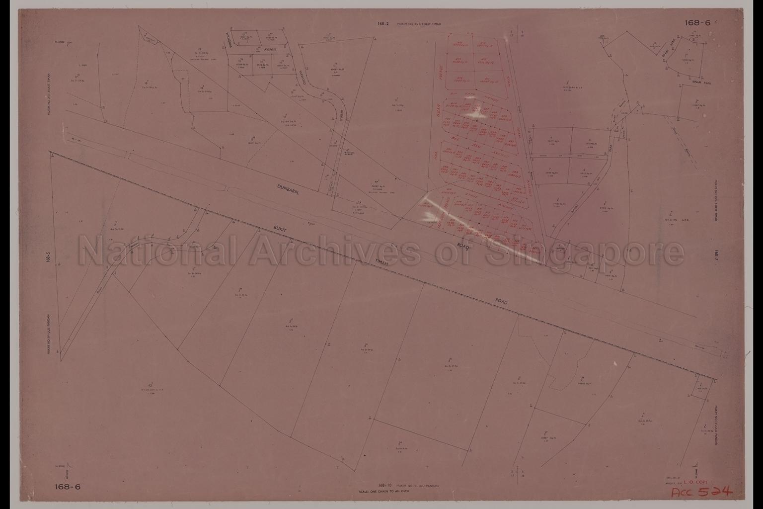 Singapore. Mukim No.XVI_Bukit Timah, Mukim No.IV_Ulu Pandan