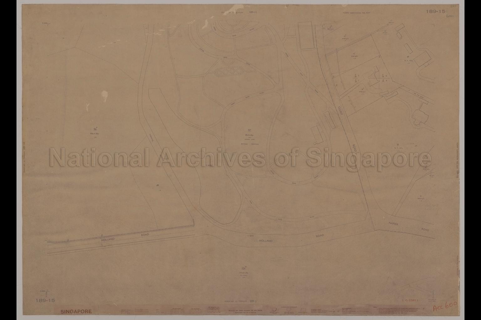 Singapore. Mukim No.II_Tanglin, Town Subdivision No.XXV