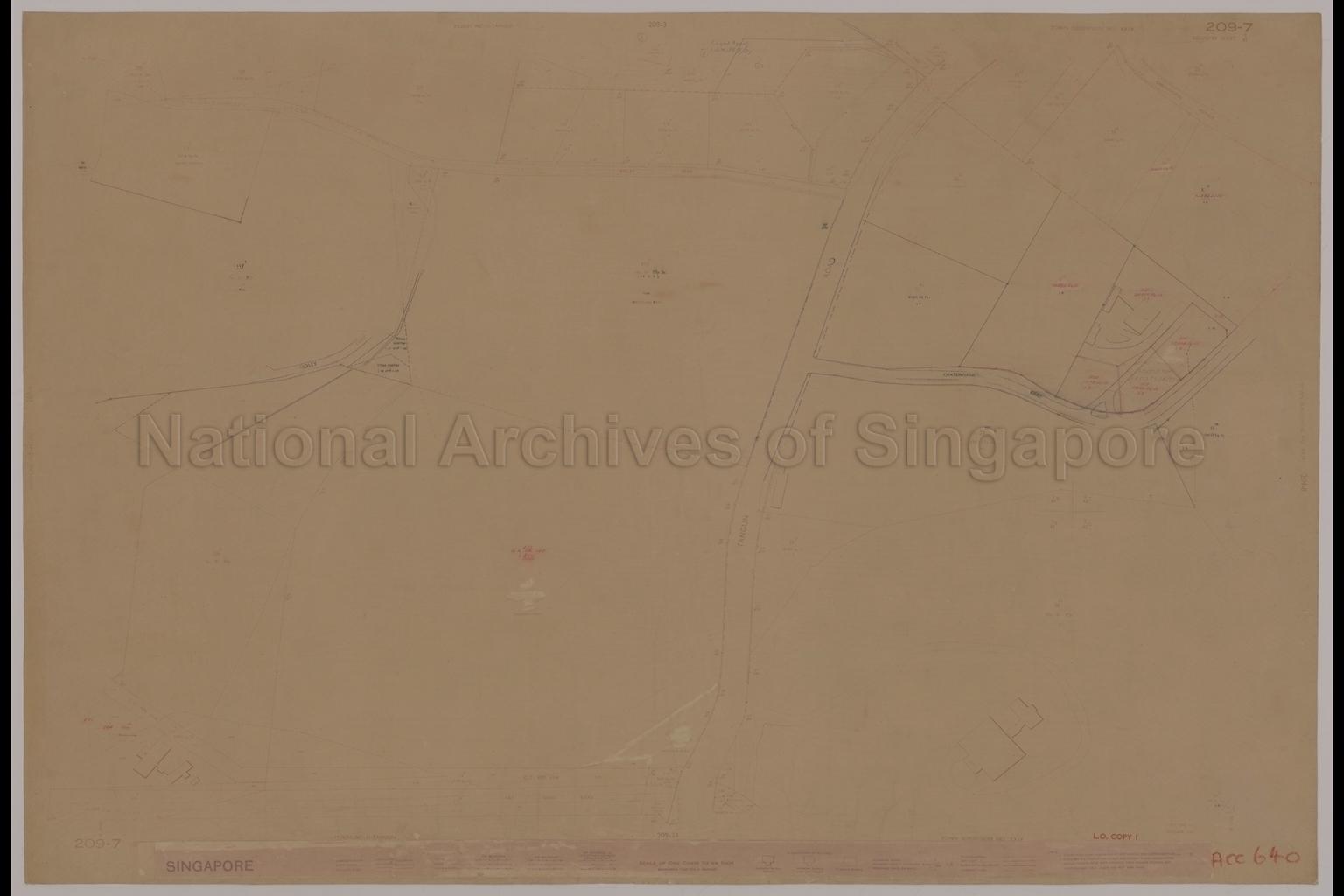 Singapore. Mukim Number II_Tanglin, Town Subdivision Number