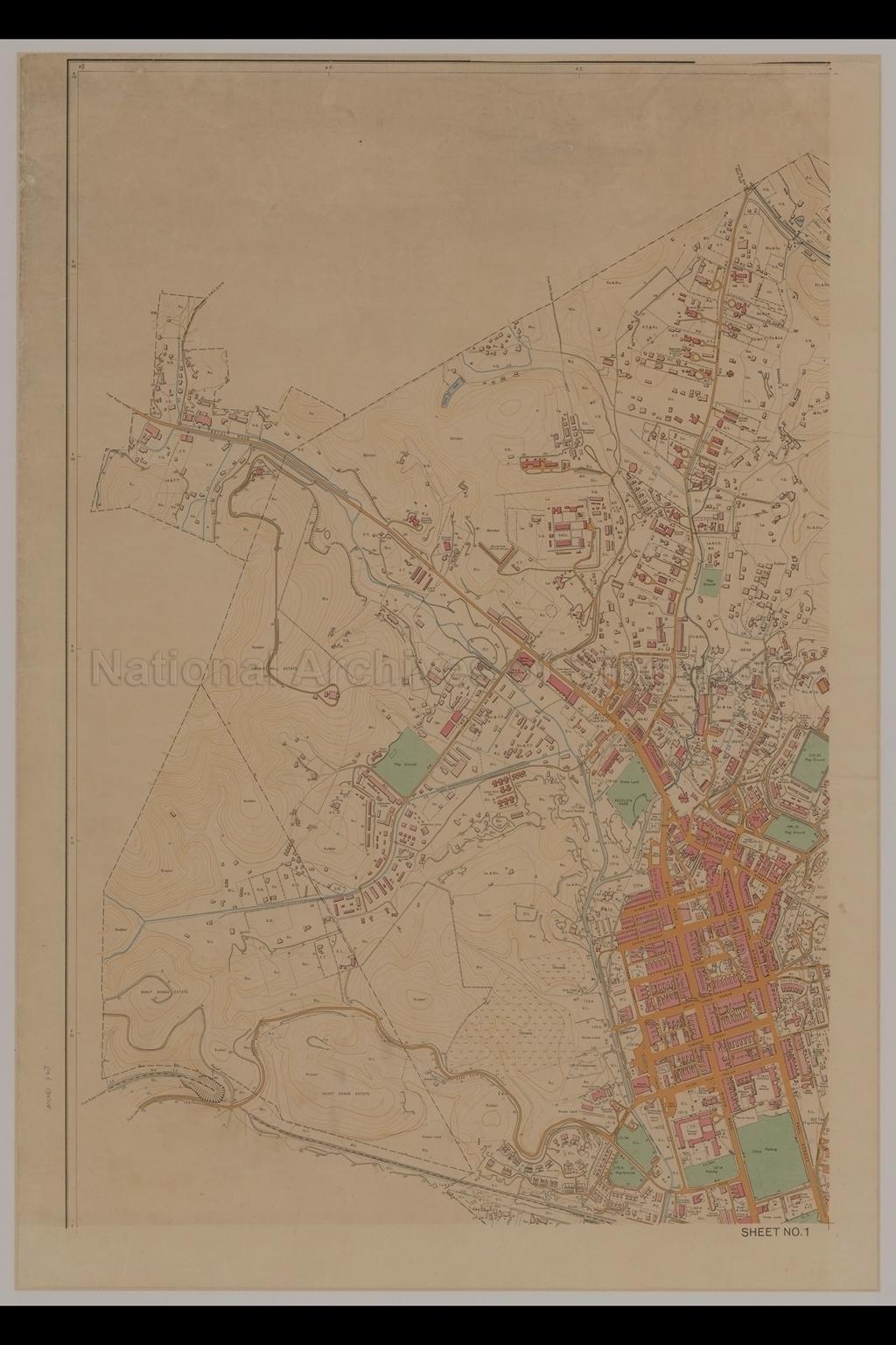 Seremban Town In Negri Sembilan, Malaya