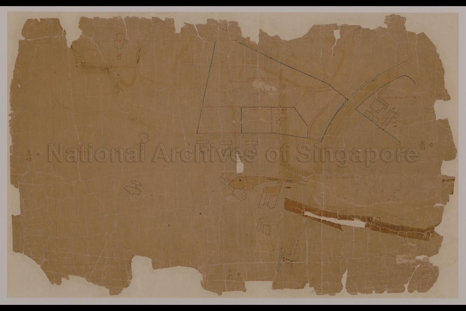 Singapore - Sheet 5/43B Sub division number 24, Tanglin