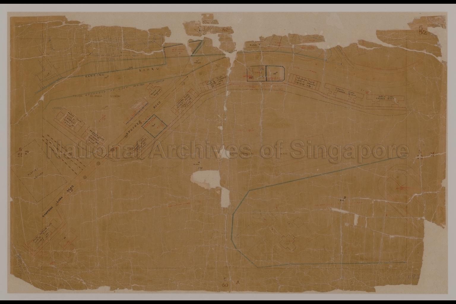 Singapore - Sheet 5/52M Sub division number XXIII, Telok