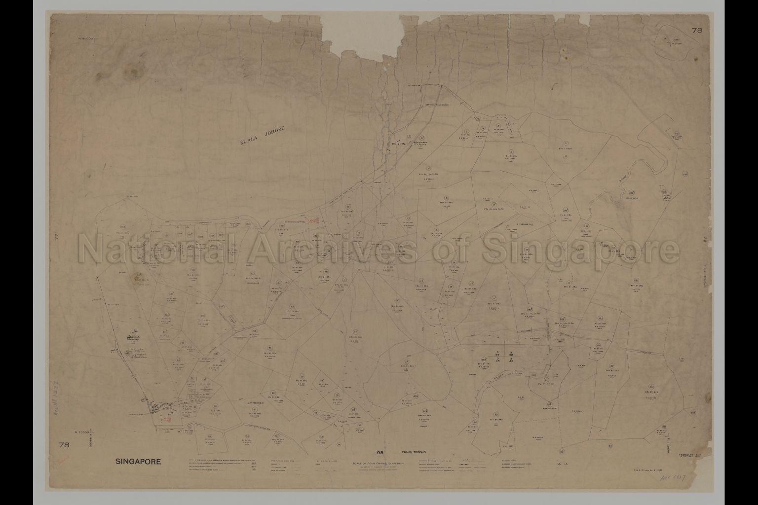 Singapore - Sheet No.78 (Pulau Tekong Mukim)
