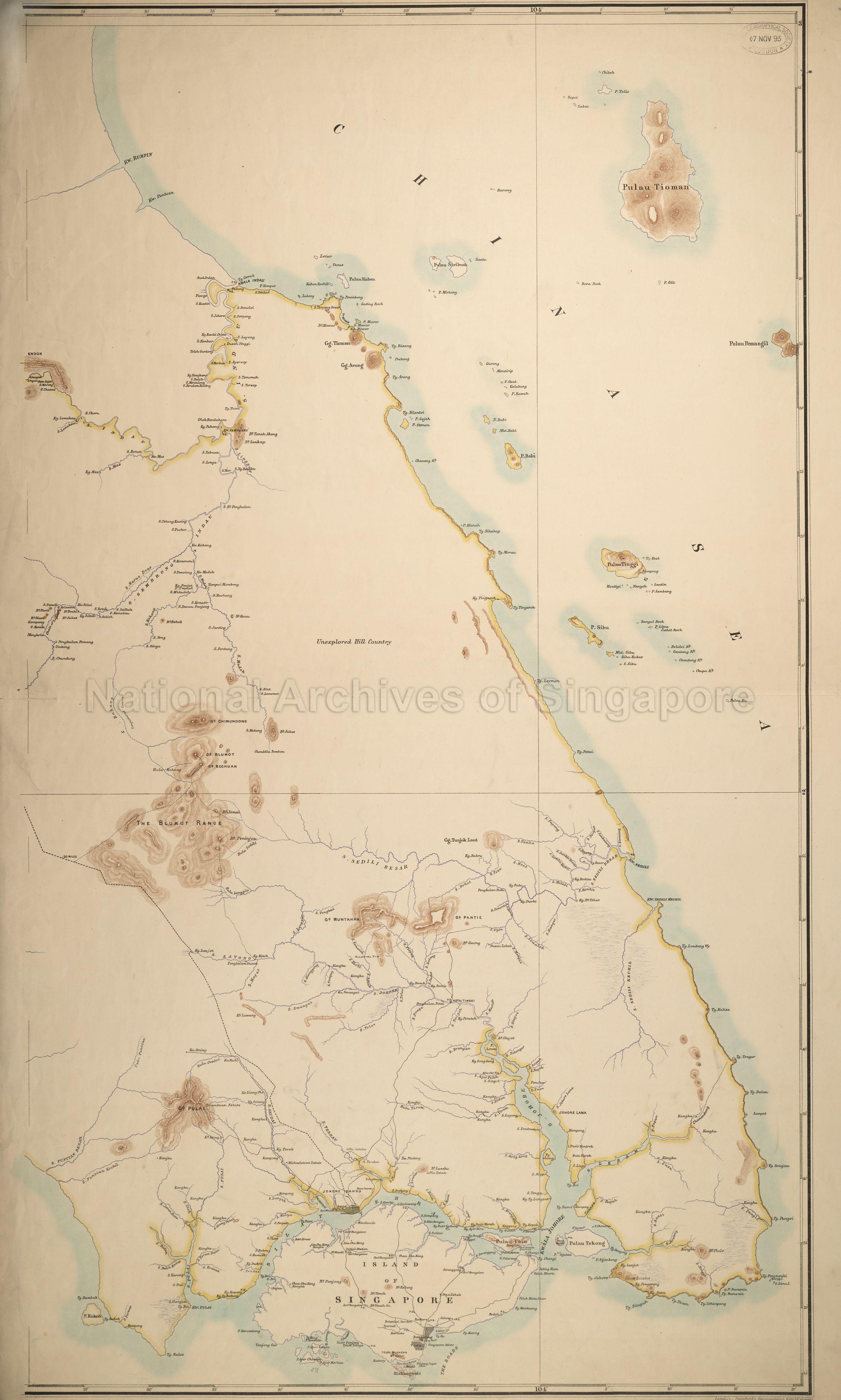 Map of Johore Territory 1893