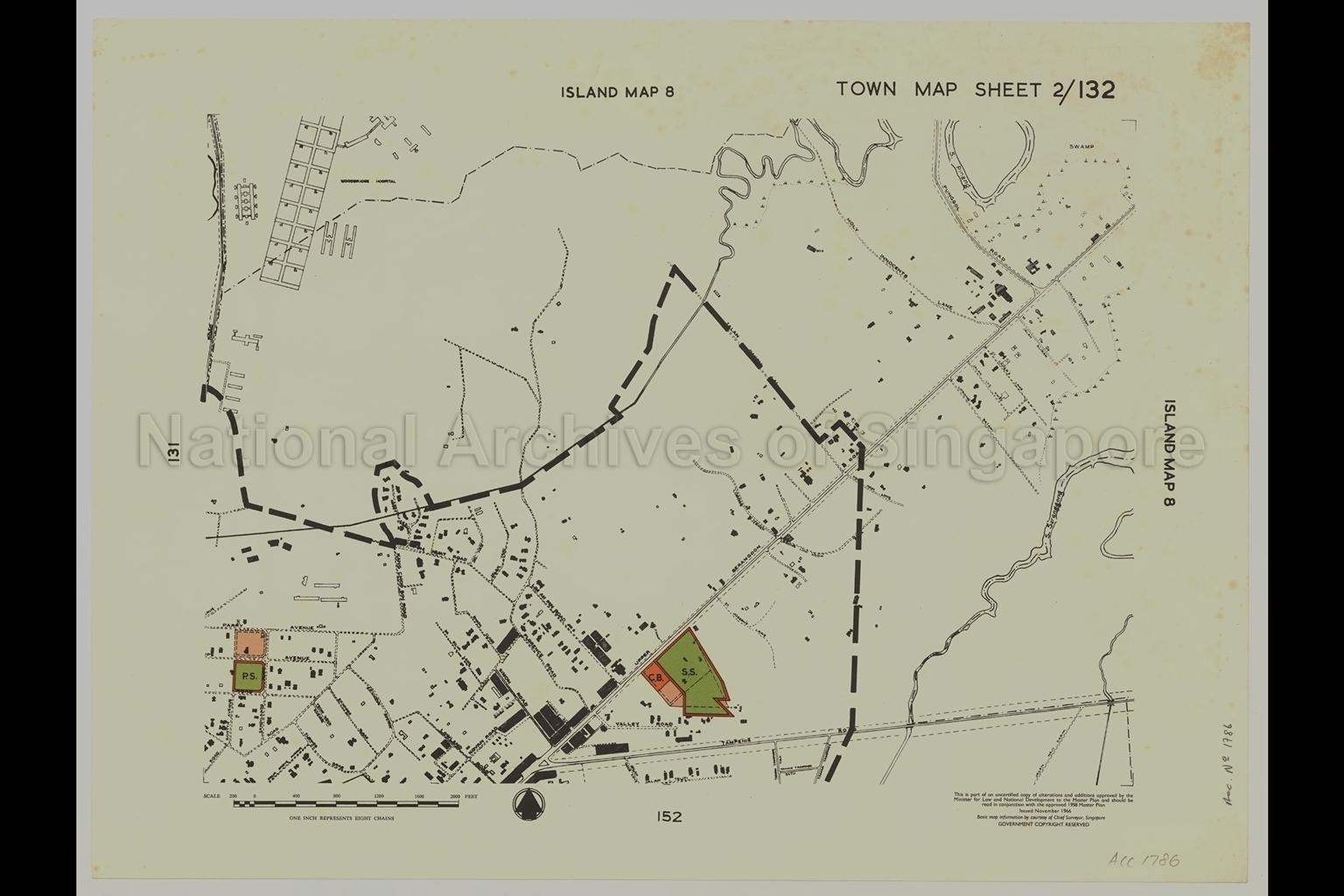1958 Master Plan: Town Map Sheet 2/132