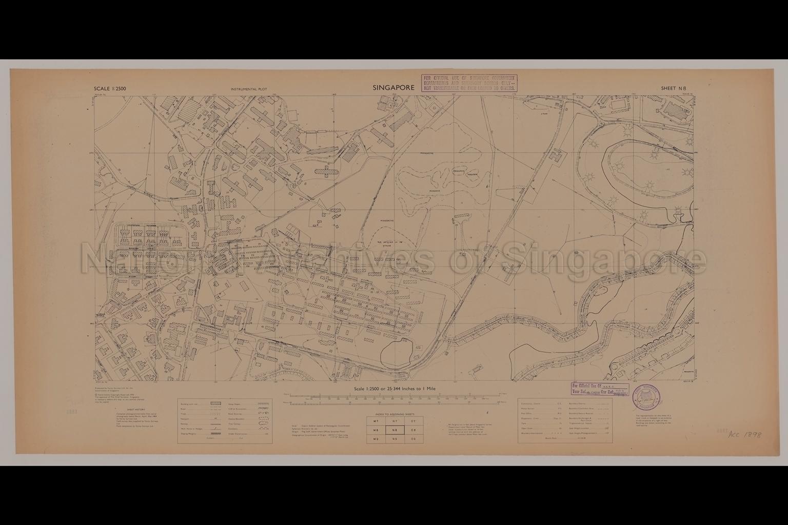 Singapore. Instrumental Plot - Seletar, Battersea Road