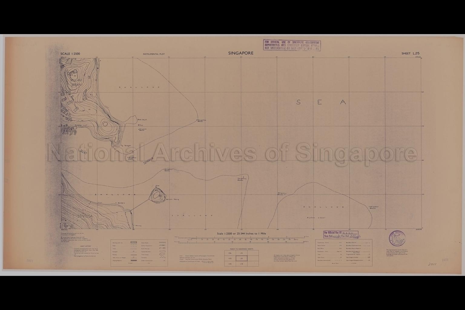 Singapore. Instrumental Plot - Pulau Brani And Sentosa
